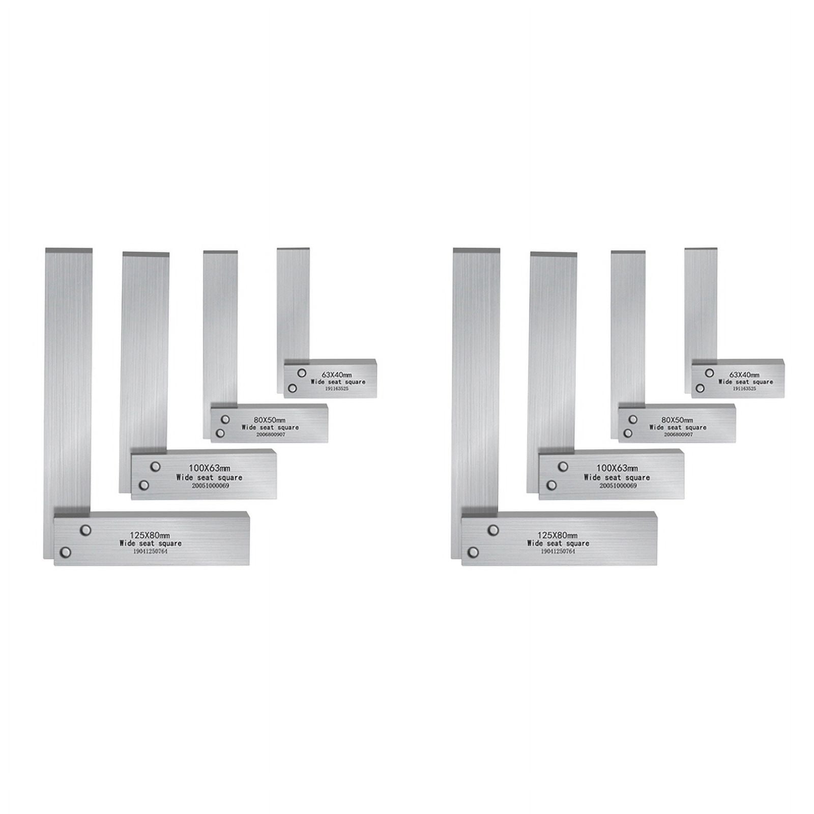 2X Machinist Square Set,2Inch,3Inch,4Inch & 5Inch Squares Machinist ...