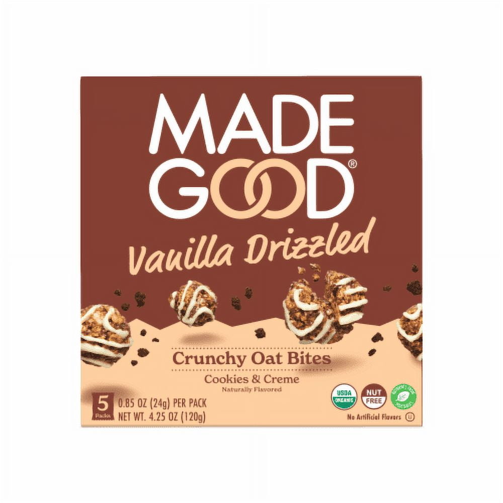 2X-Made Good Cookies and Creme Vanilla Drizzled Crunchy Oat Bites - .85 ...