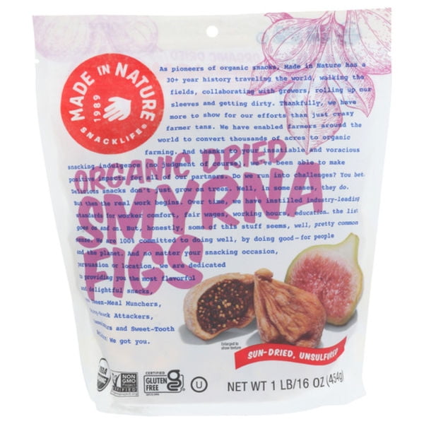 2X - Made In Nature Organic Dried Figs 16 oz Package May Vary - Walmart.com