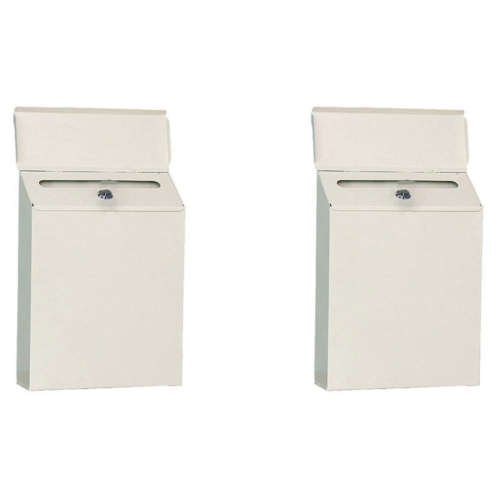 2X Mailbox Office Mailboxes Mail Boxes Outdoor Wall Mounted Locking ...
