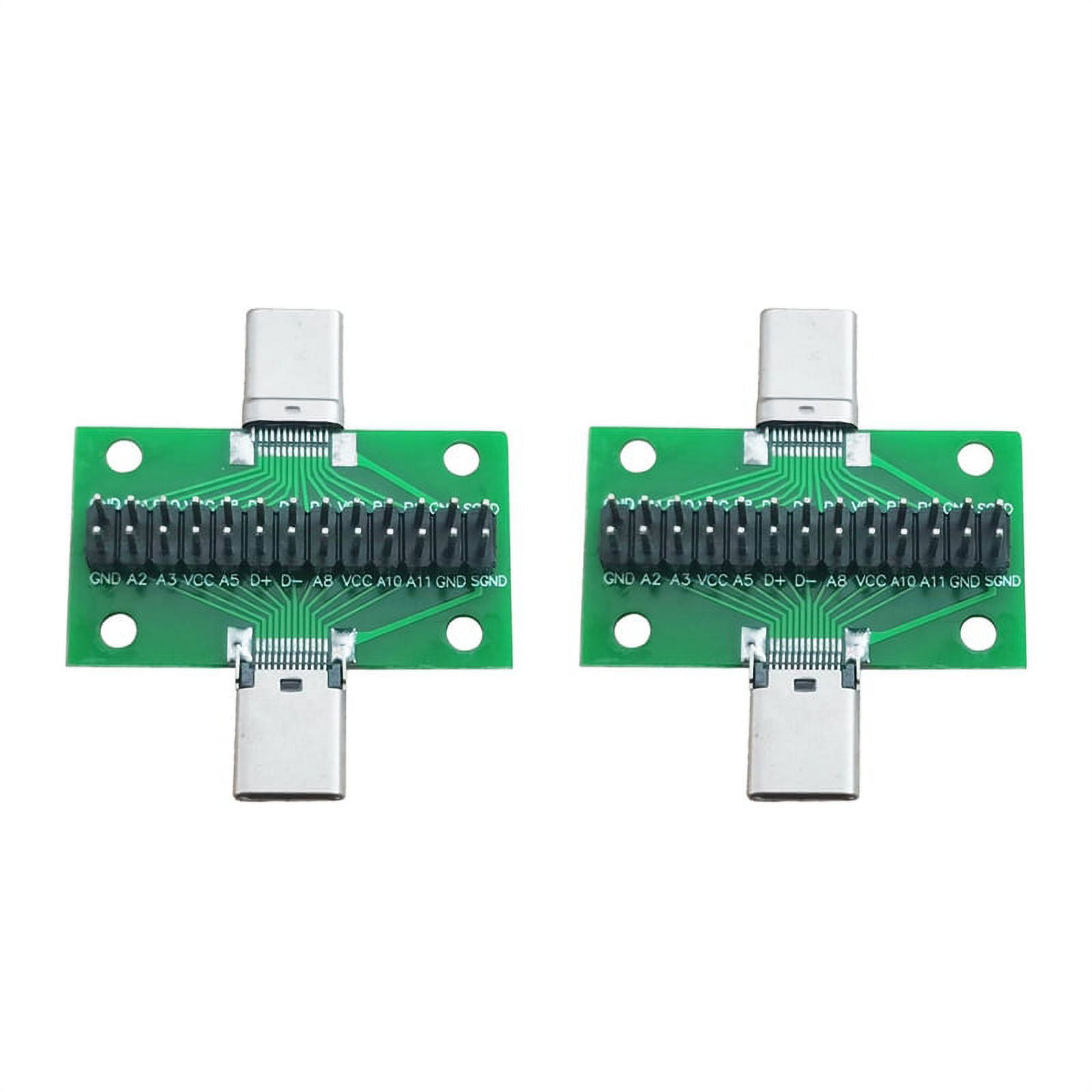 2X Male to Female Type C Test PCB Board Universal Board with USB 3.1 ...
