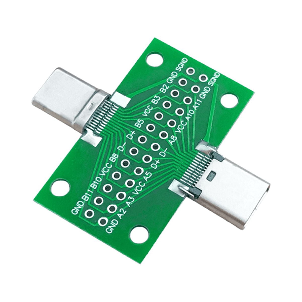 2X Male to Female Type C Test PCB Board Universal Board with USB 3.1 ...