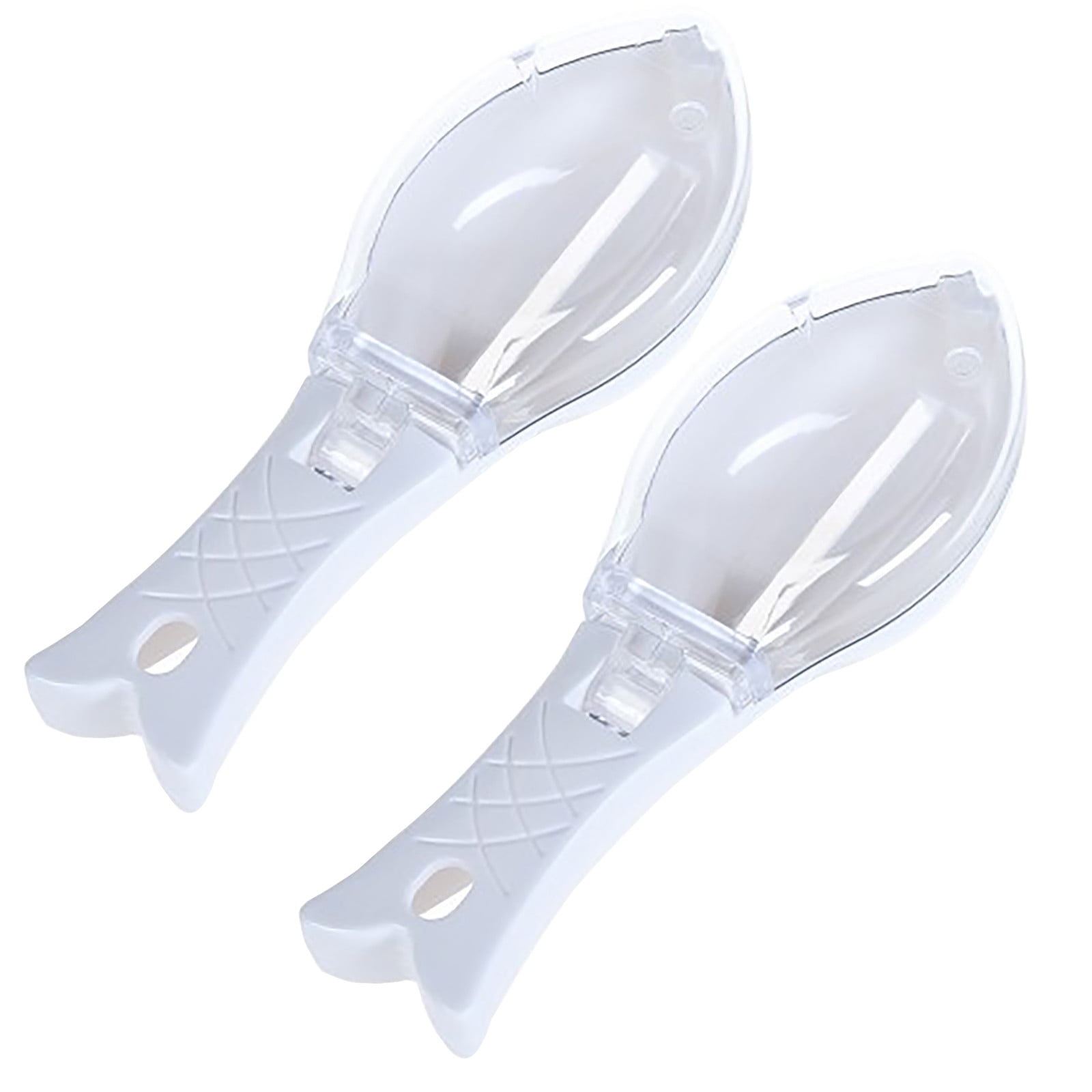 2X Manual Fish Scaler with Cover Kitchen Tools,Manual Fish Scaler with ...