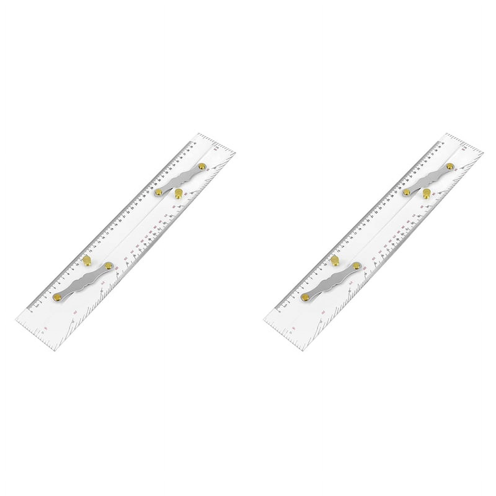 2X Marine Parallel Ruler Clear Scales, Mapping Points to Pull Parallel ...