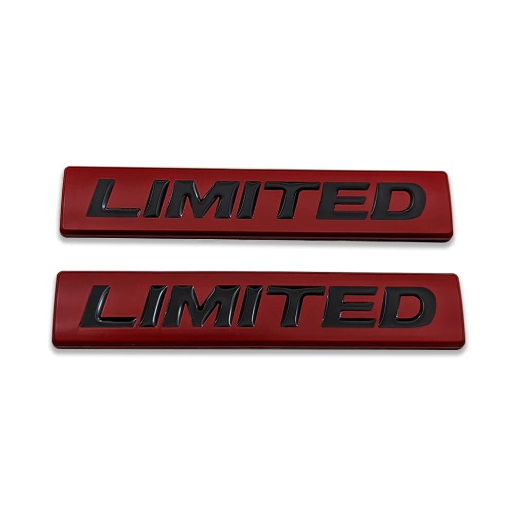 2X Matte Metal Limited Logo Car Emblem Premium 3D Racing Sport Edition ...