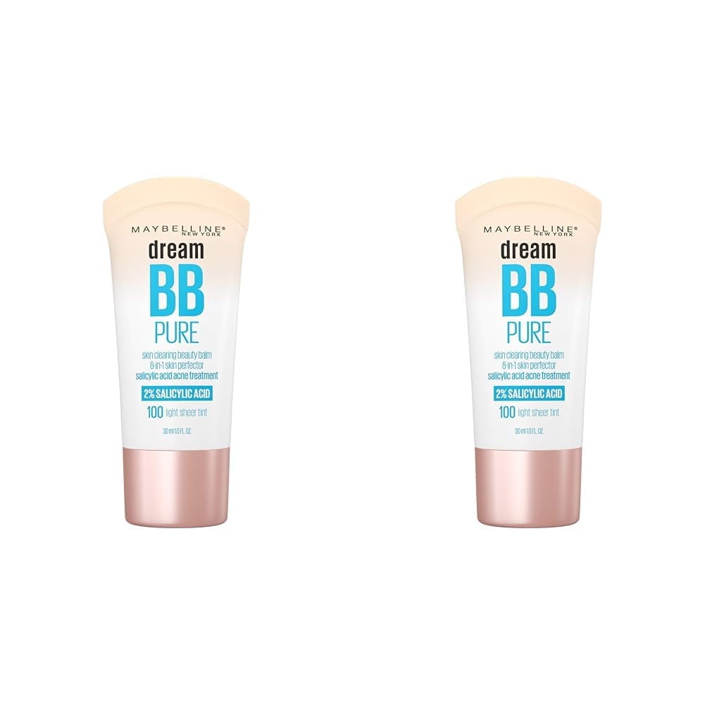 2X - Maybelline Dream Pure BB Cream - 100 Light - 1 fl oz - Walmart.com