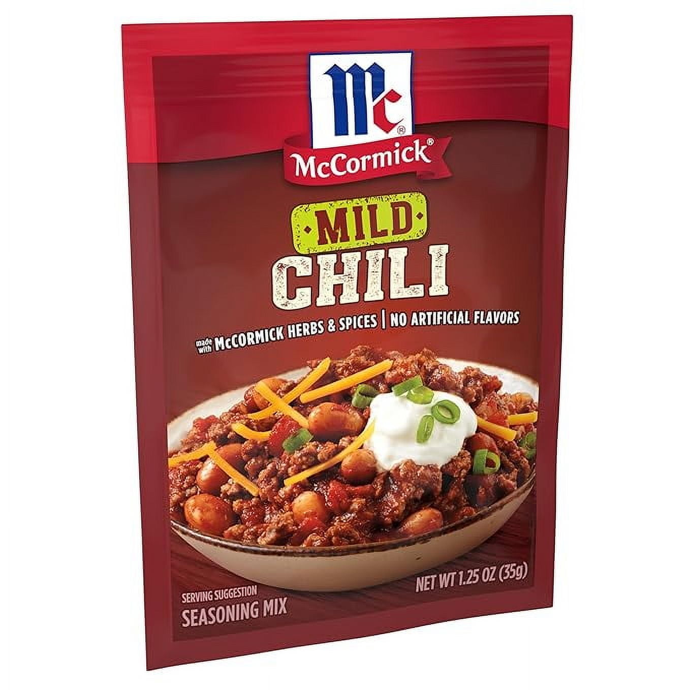 Pack of 2 - Mccormick Chili Seasoning Mix Packet, Mild, 1.25 Oz ...