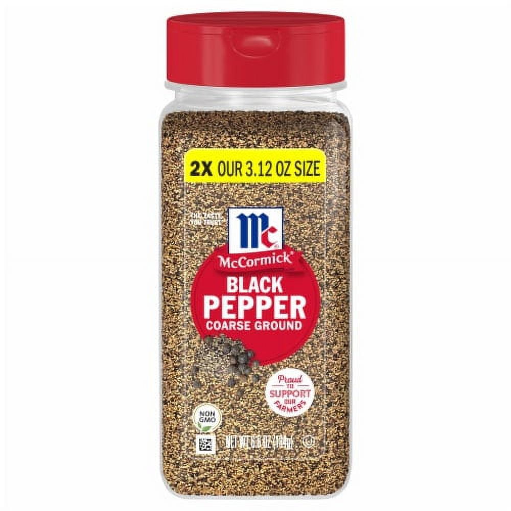 2X - McCormick Coarse Ground Black Pepper - Walmart.com