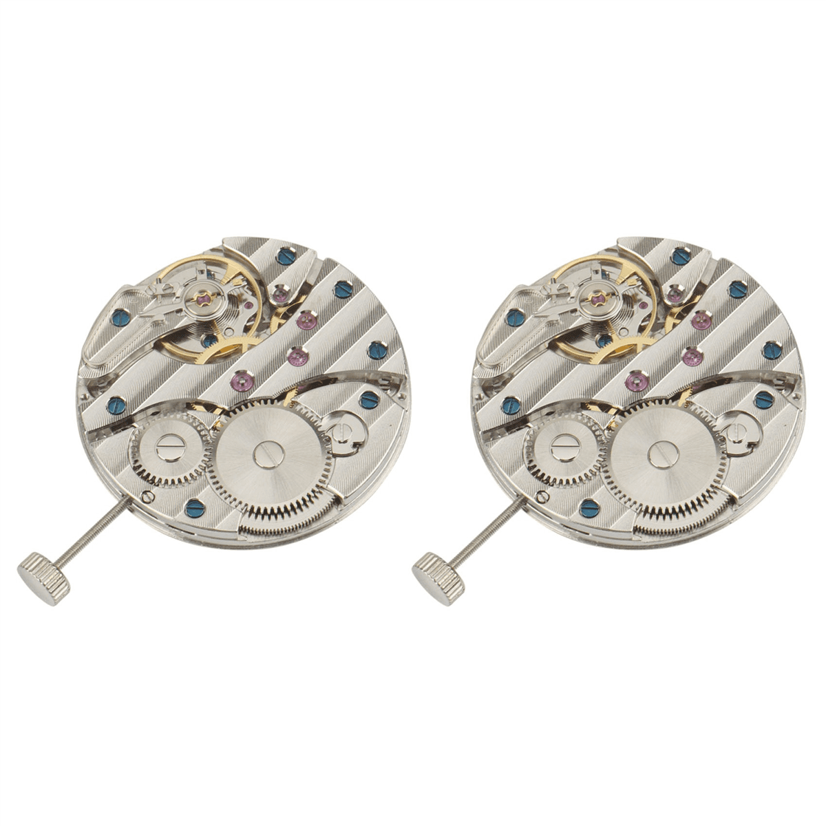 2X Mechanical Hand Winding 6497 St36 Watch Movement P29 44mm Stainless ...