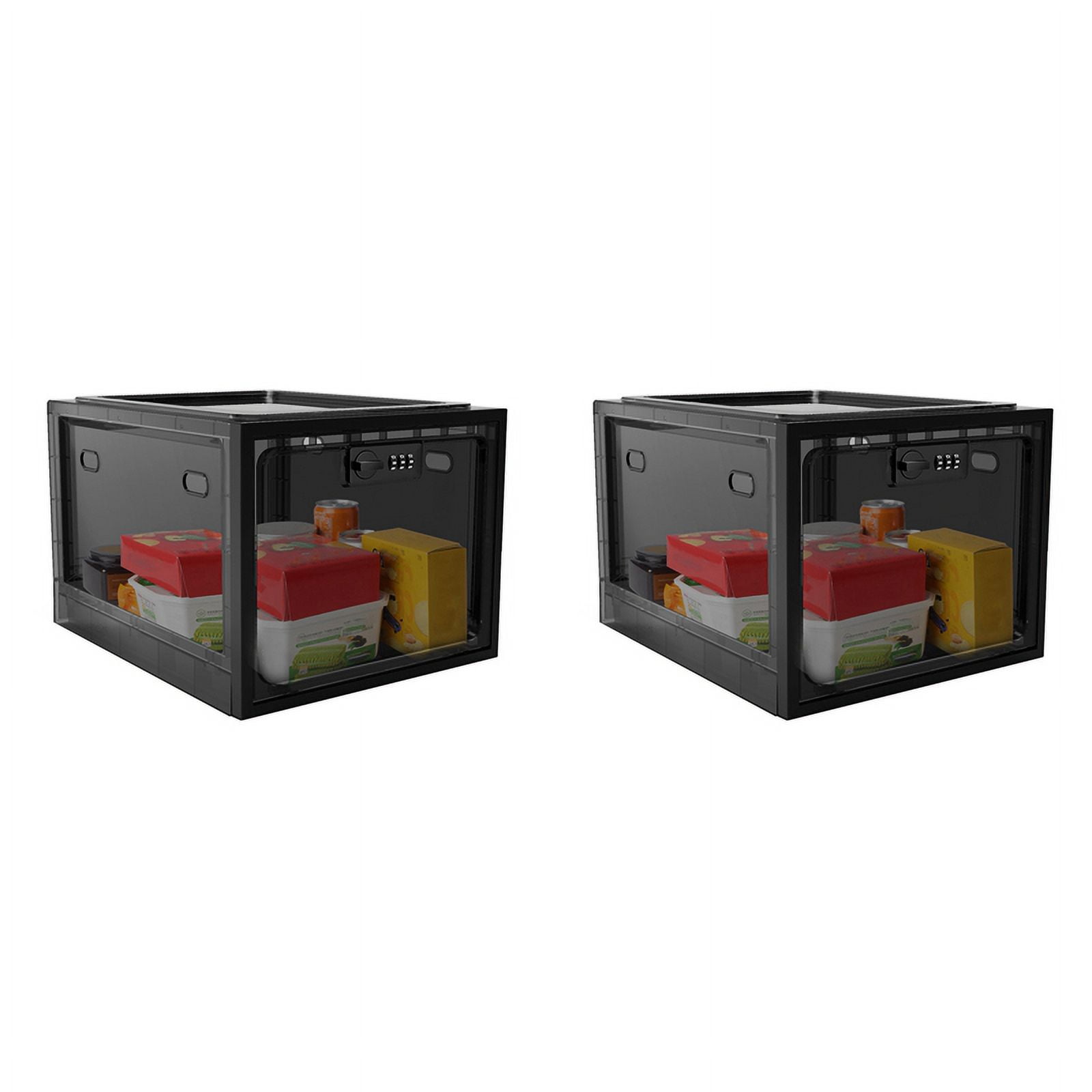 2X Medicine Lock Box, Cell Phone Lock Box Lockable Storage Box ...