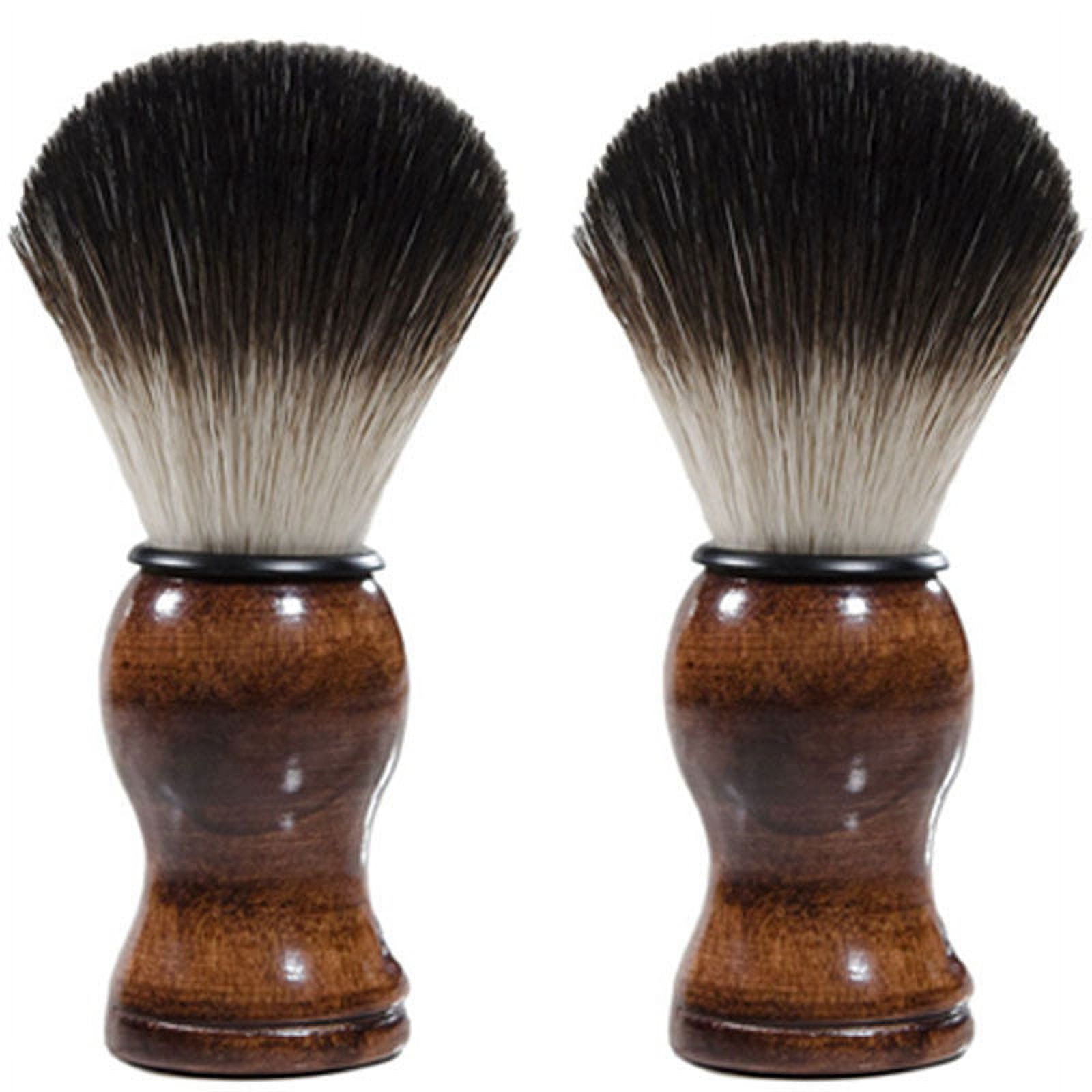 2X Men Shaving Brush Shave Wooden Handle Beard Cleaning Appliance High ...