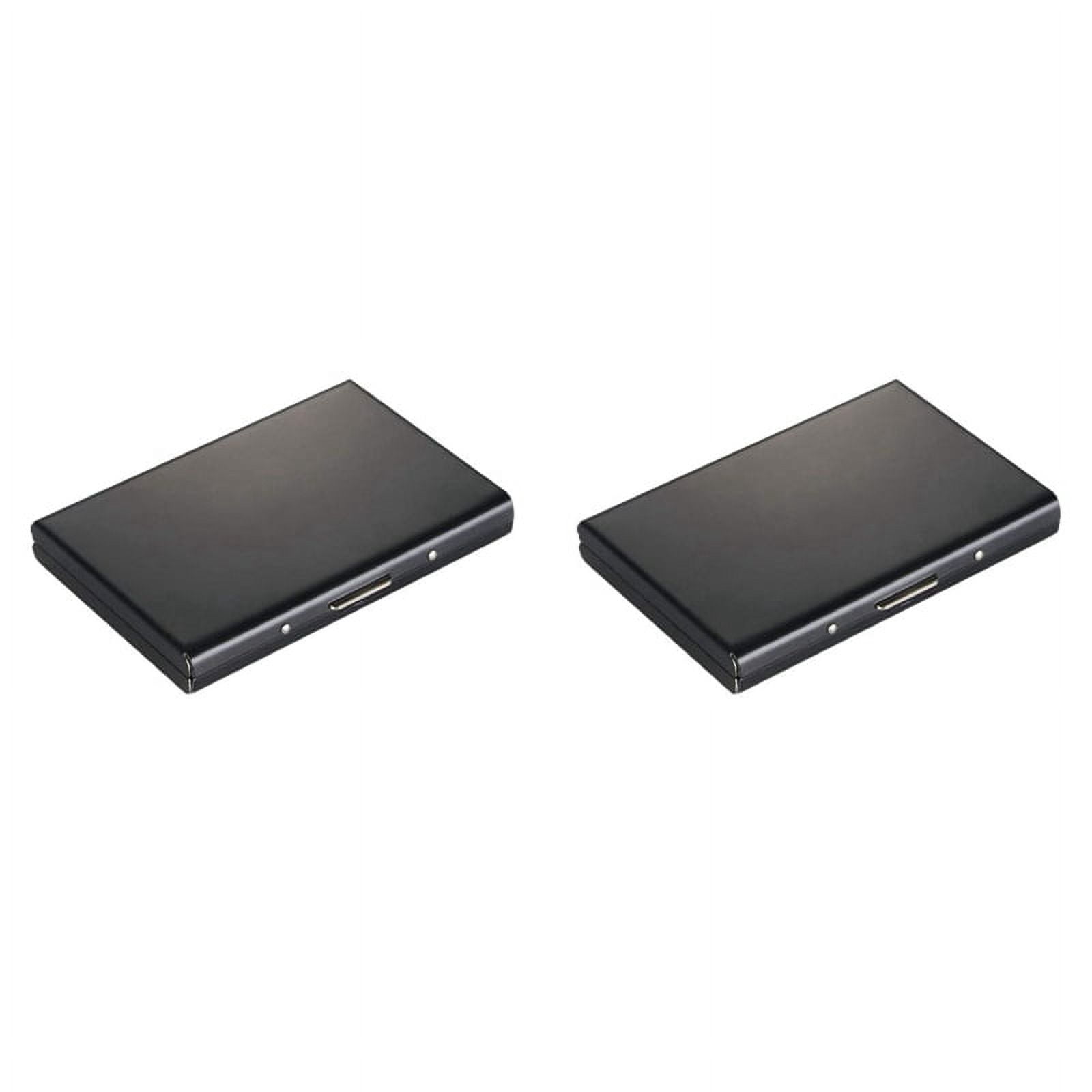 2X Metal Card Holder Wallet,Ultra Thin Stainless Steel Wallets RFID ...