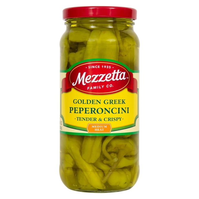 2X - Mezzetta Golden Greek Peperoncini, Whole, 16 Ounce - Walmart.com