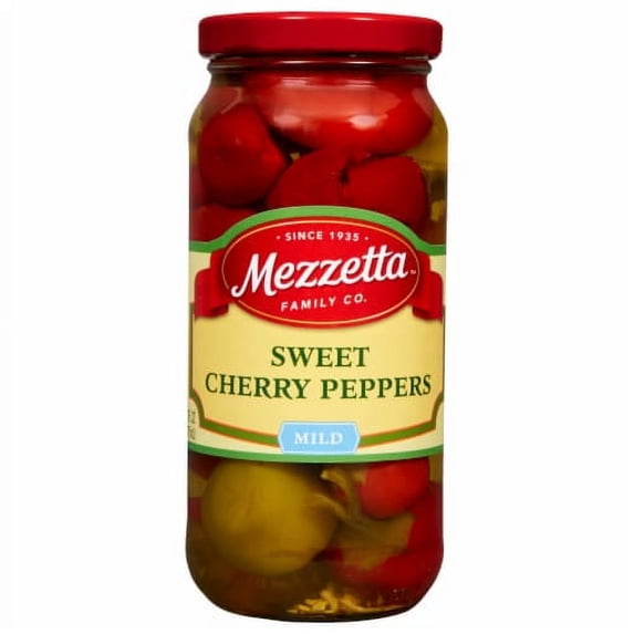 2X-Mezzetta Sweet Cherry Peppers - 16 oz - Walmart.com