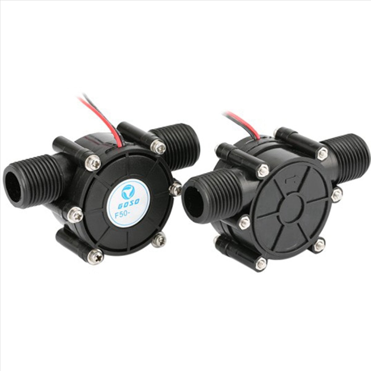 2X Micro-Hydro Generator 12V 10W DC Water Flow Turbine Hydroelectric ...