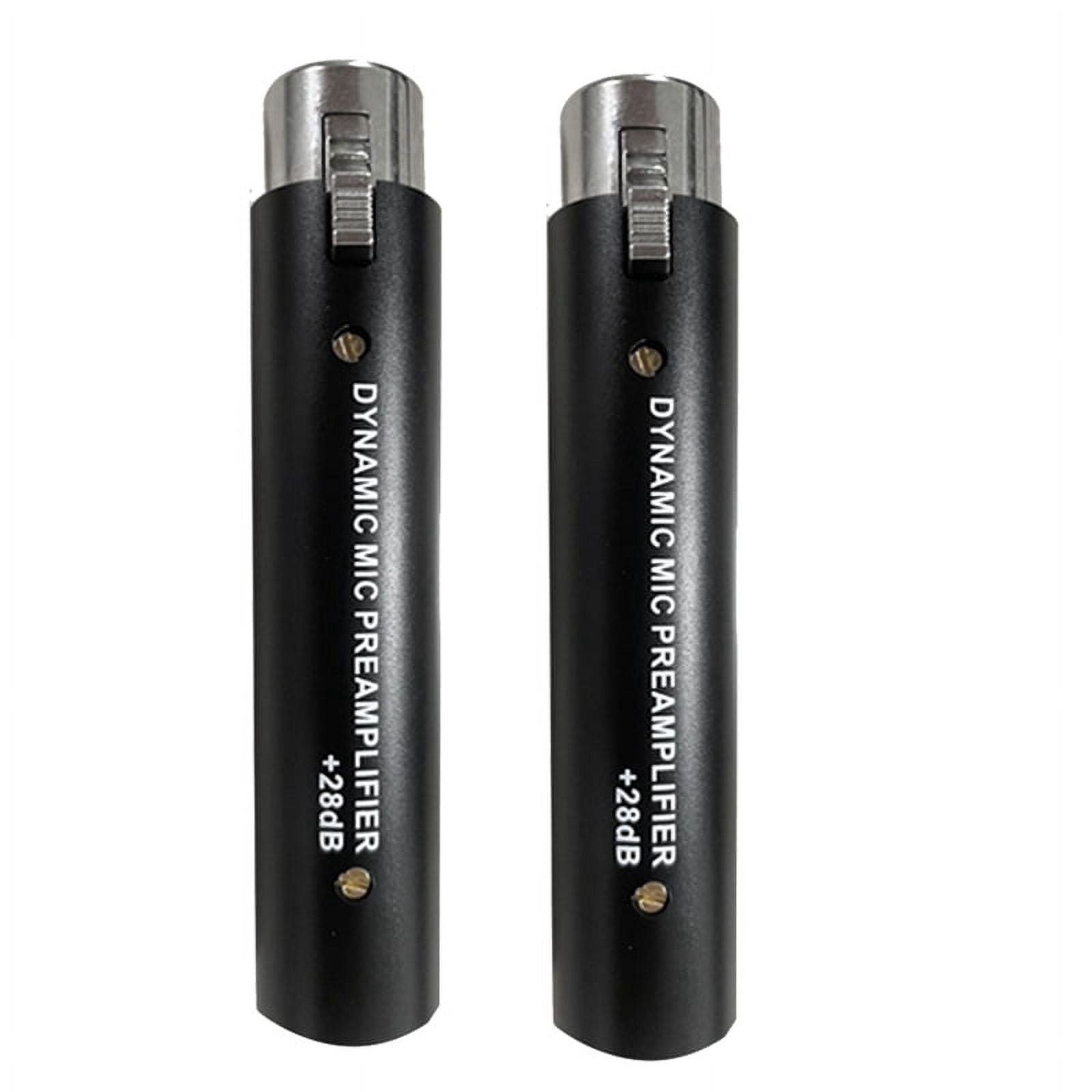 2X Microphone Preamplifier for DM1 Dynamic 28DB Gain Mic Amplifier for ...