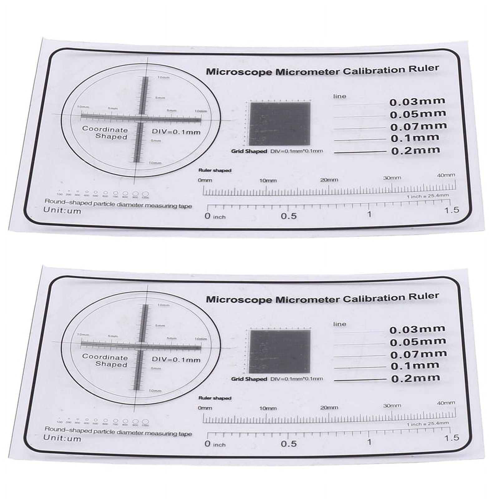 2X Microscope Correction Ruler Optical Correction Sheet Detection Film ...