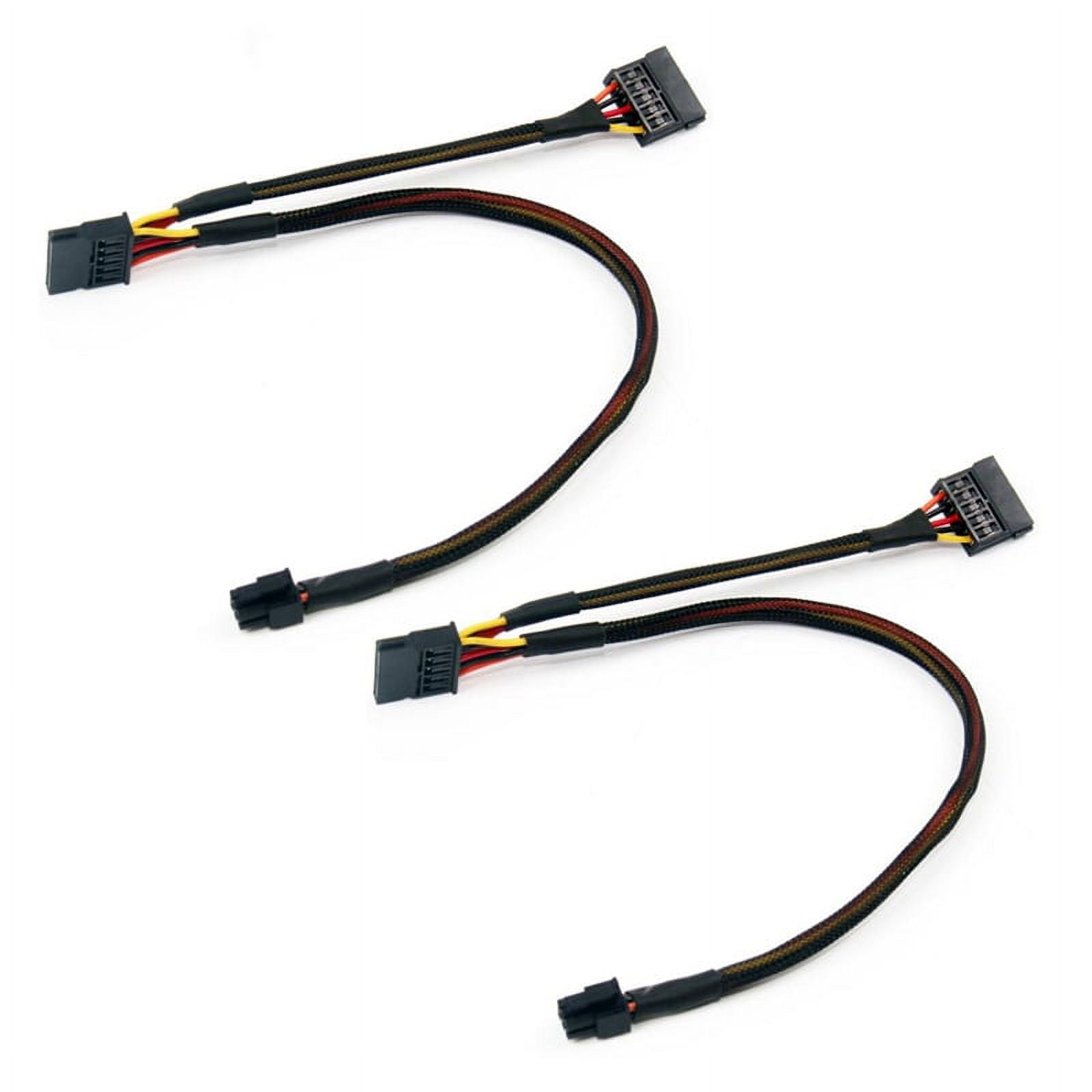 2X Mini 6Pin to 15Pin X2 Power Cable Cord for Vostro 3650 3653 3655 ...