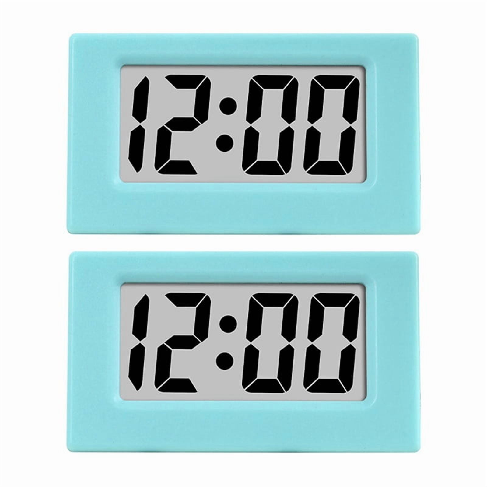 2X Mini Clock Triangle LED Screen Lectronic Digital Alarm Screen ...