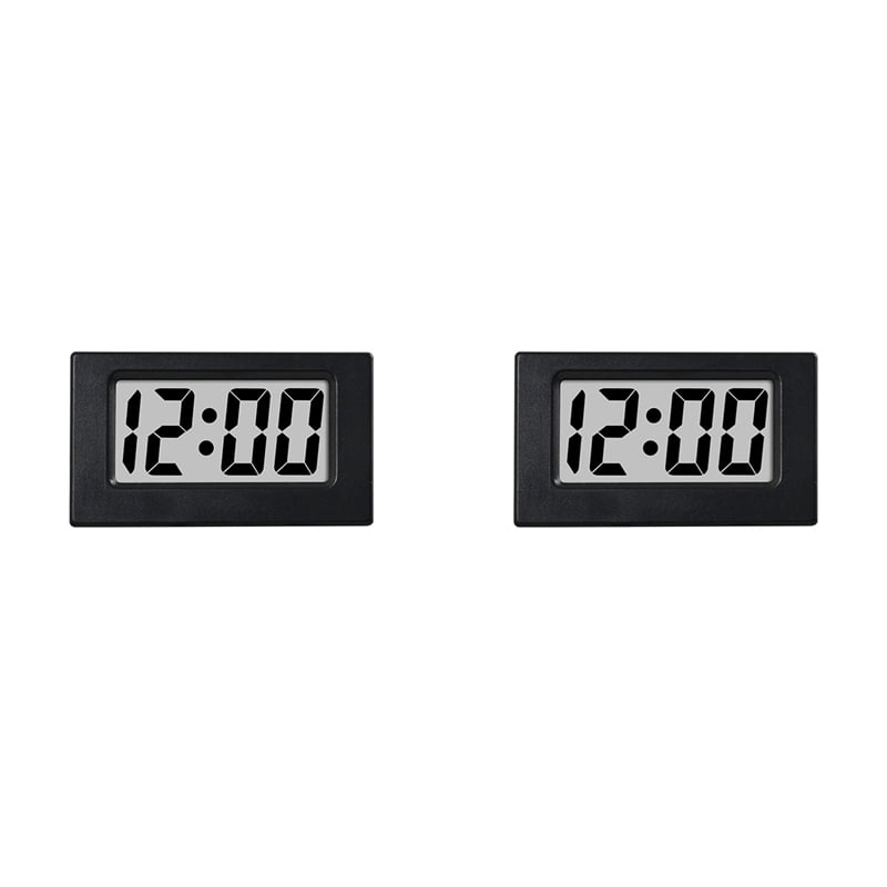 2X Mini Clock Triangle LED Screen Lectronic Digital Alarm Screen ...