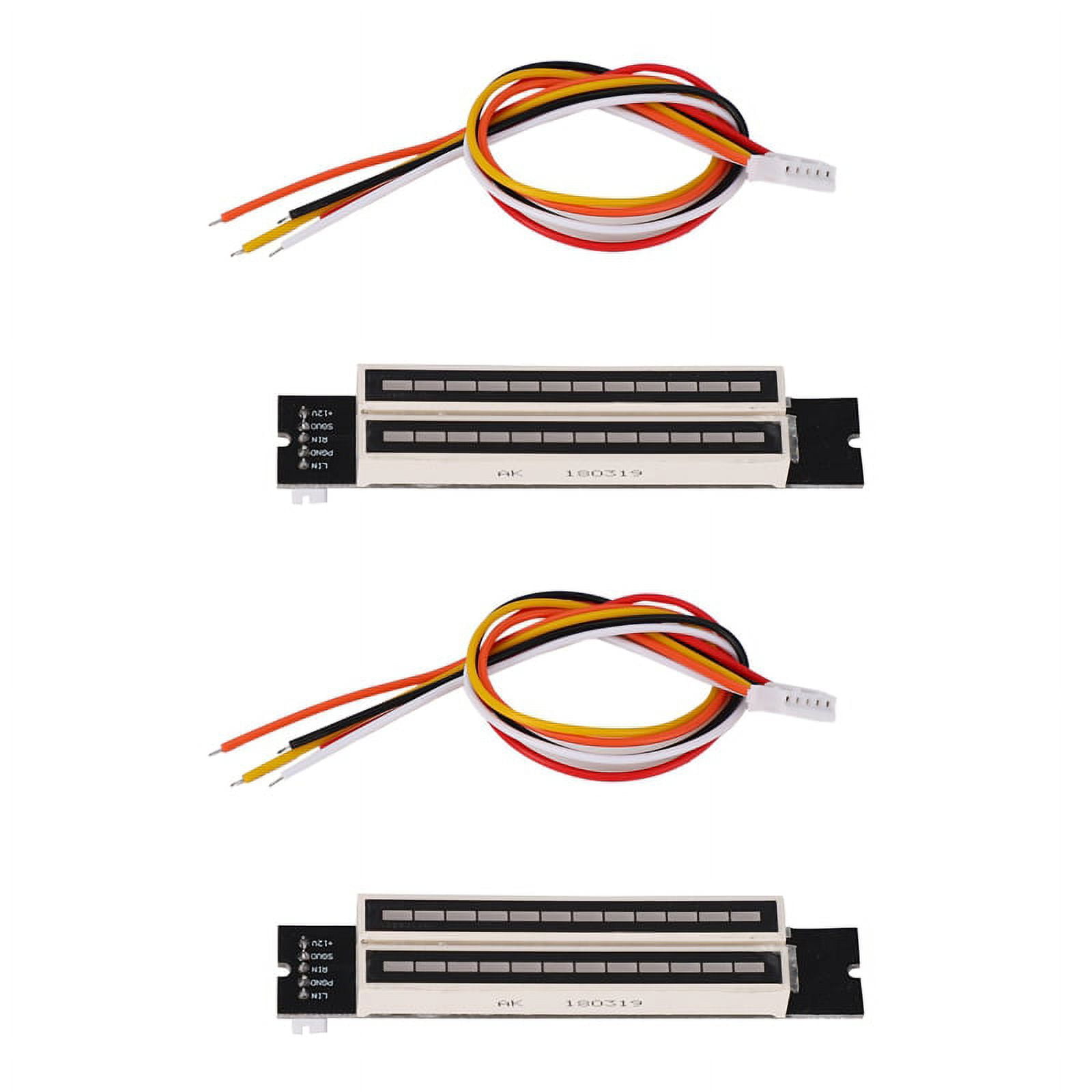 2X Mini Dual 12 Level Indicator VU Meter Stereo Amplifier Board ...
