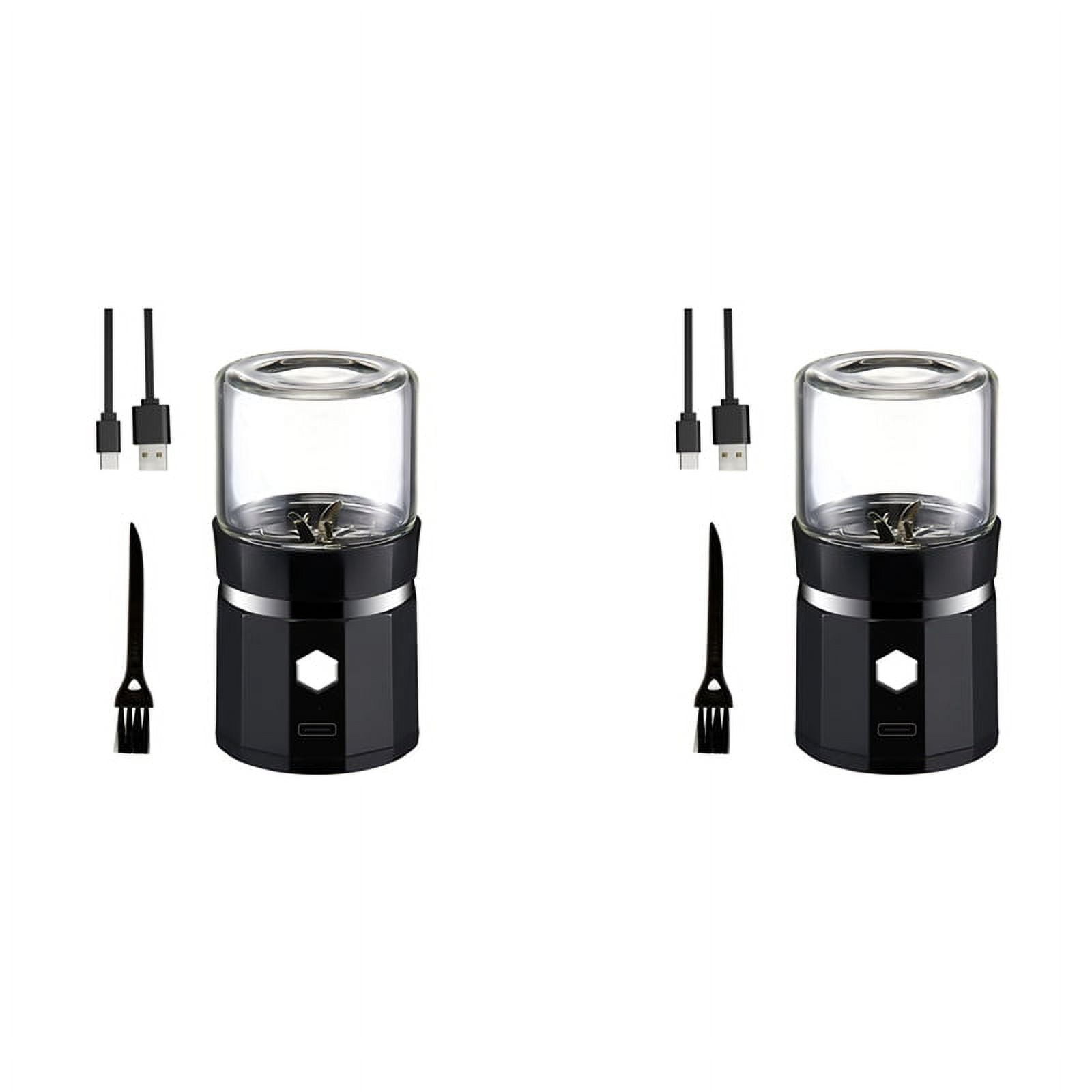 2X Mini Electric Grinder Portable Vanilla Grinder USB Rechargeable Mill ...