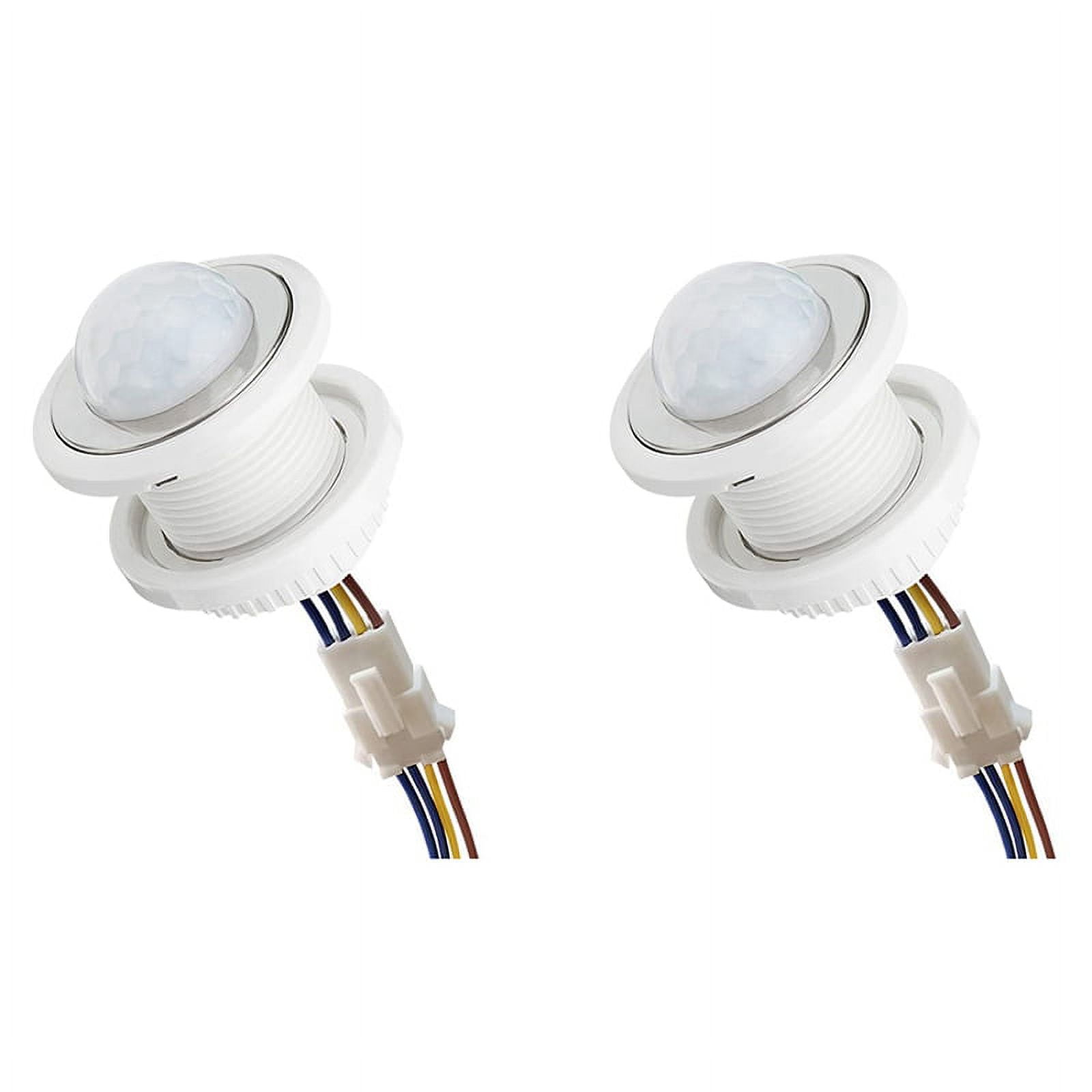 2X Mini Motion Sensor Light Switch 110-220V PIR Sensor Smart Detection ...