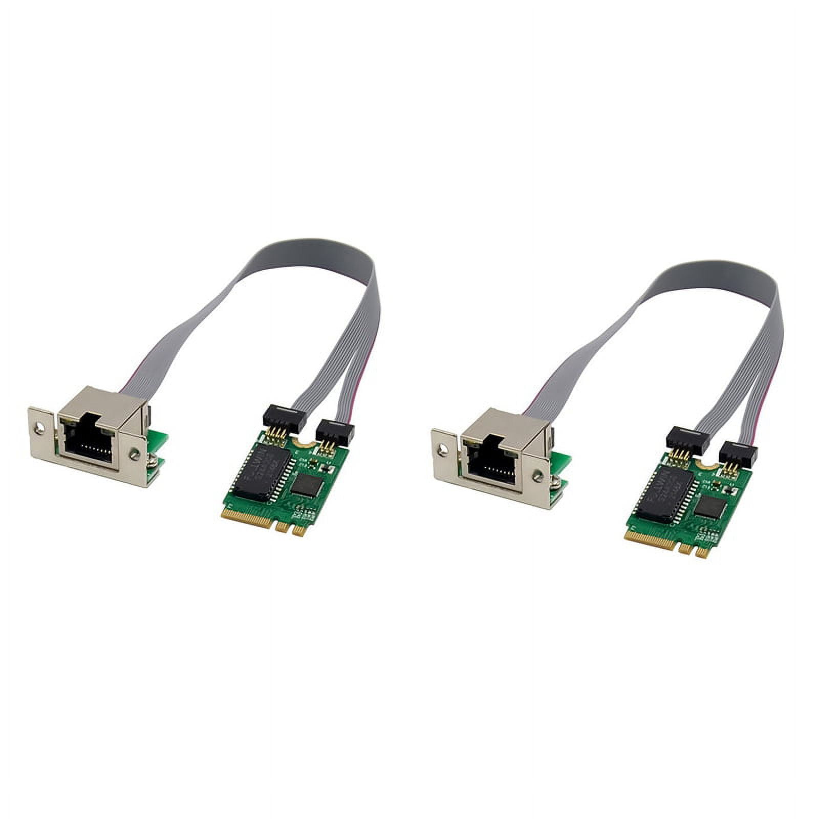 2X Mini PCIE Network Card M.2 A+E to RTL8111F Gigabit Ethernet Card ...