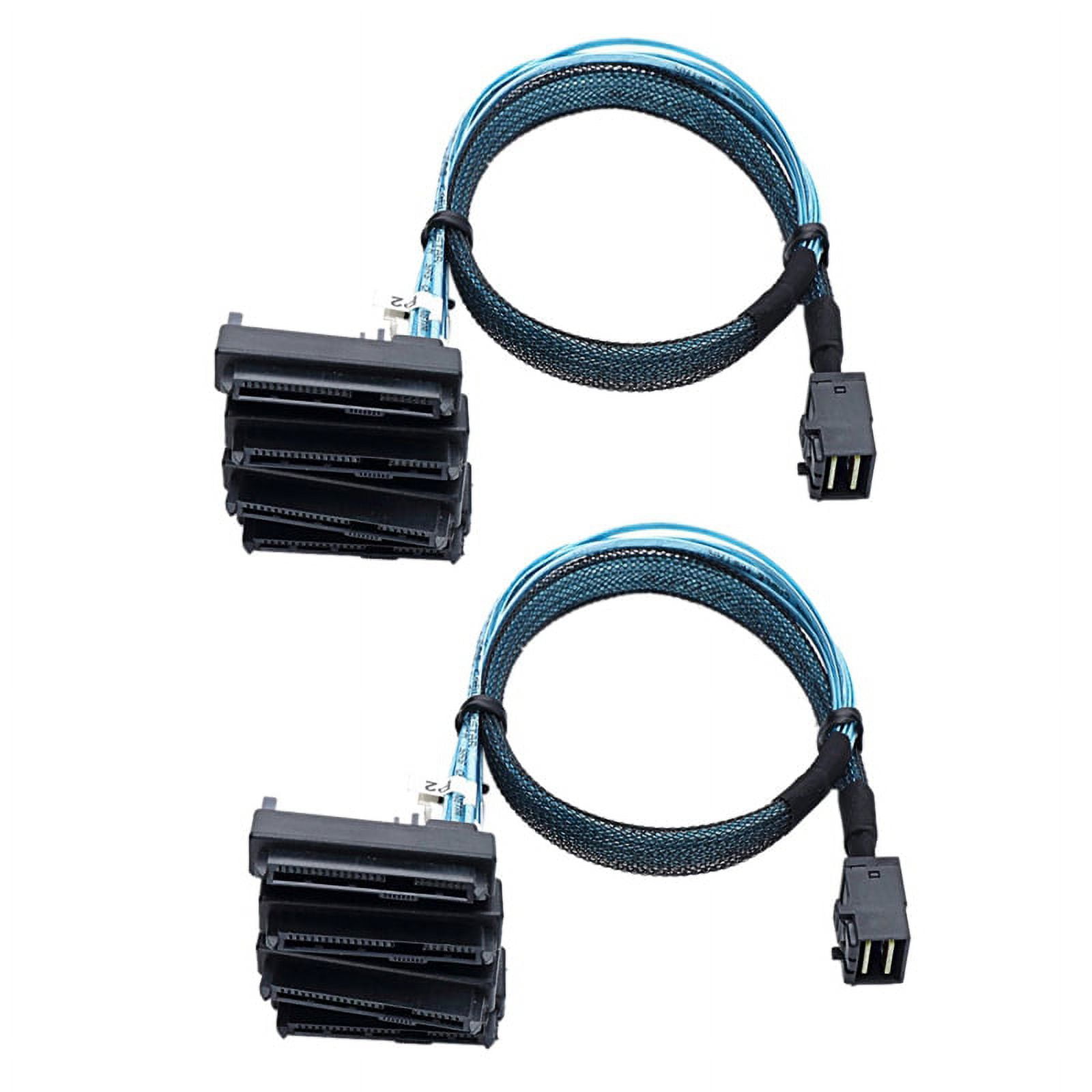 2X Mini SFF-8643 to 4X29Pin SFF-8482 Hard Disk Server Cable 3.33TF/1M ...