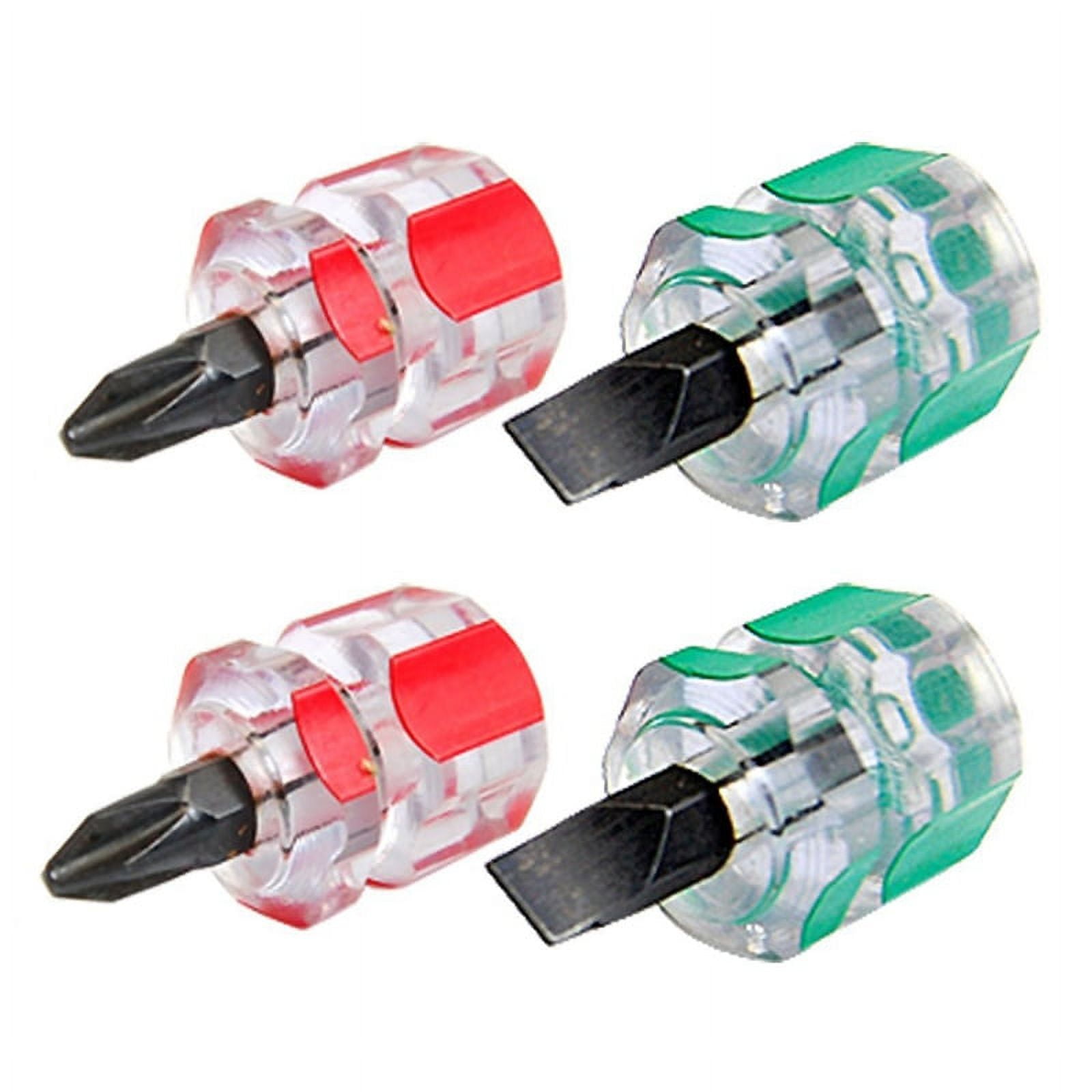 2X Mini Short Stubby Slotted Screwdriver Set - Walmart.com
