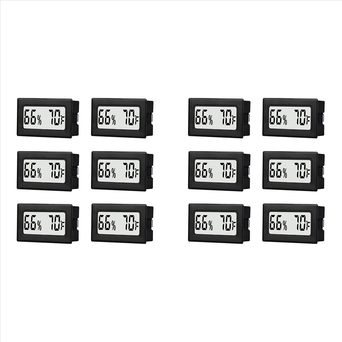 2X Mini Small Digital Hygrometer Thermometer Indoor with Temp Humidity ...