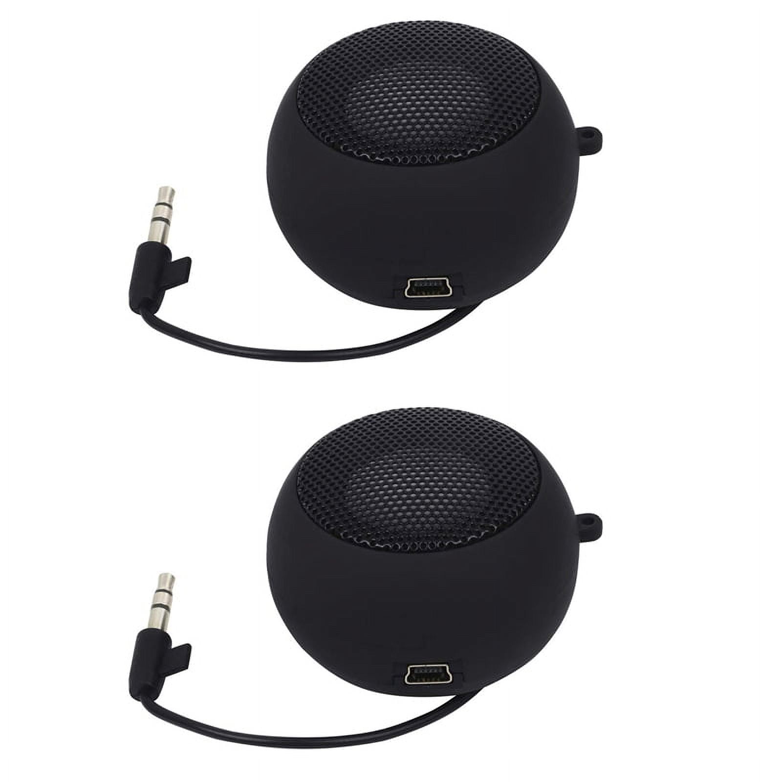 2X Mini Speaker Portable Rechargeable Travel Speaker with Aux Input ...