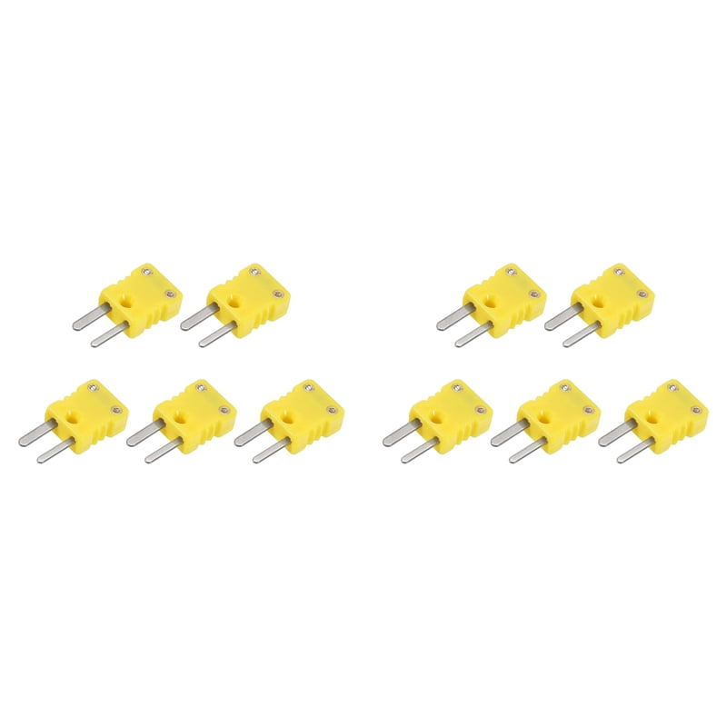 2X Mini Type K Thermocouple Connector Male Plug Adapter High ...