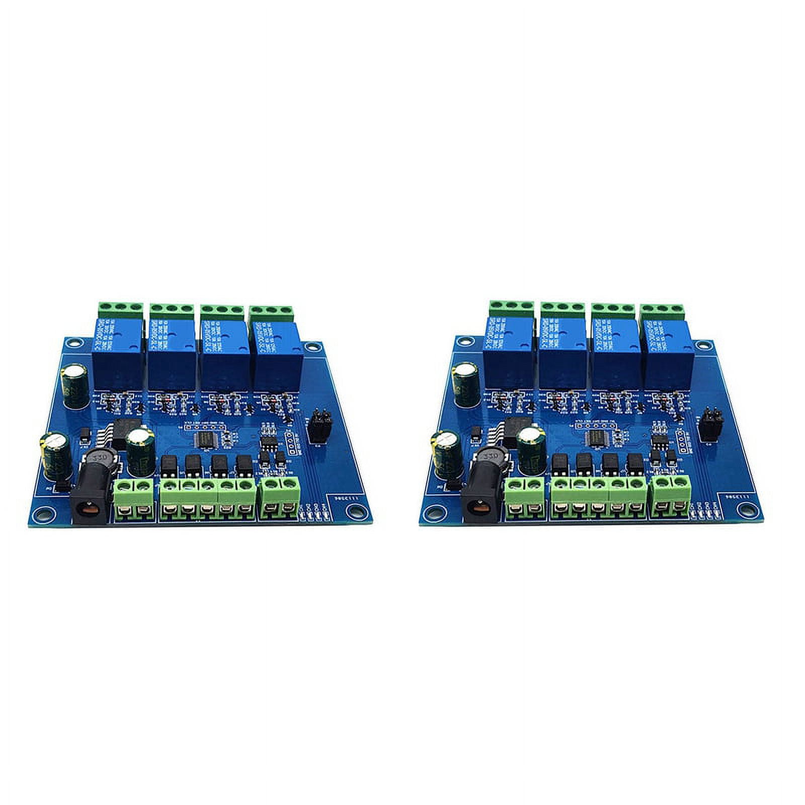 2X Modbus RTU 4 Way Relay Module 7-24V Relay Module Switch RS485/TTL ...