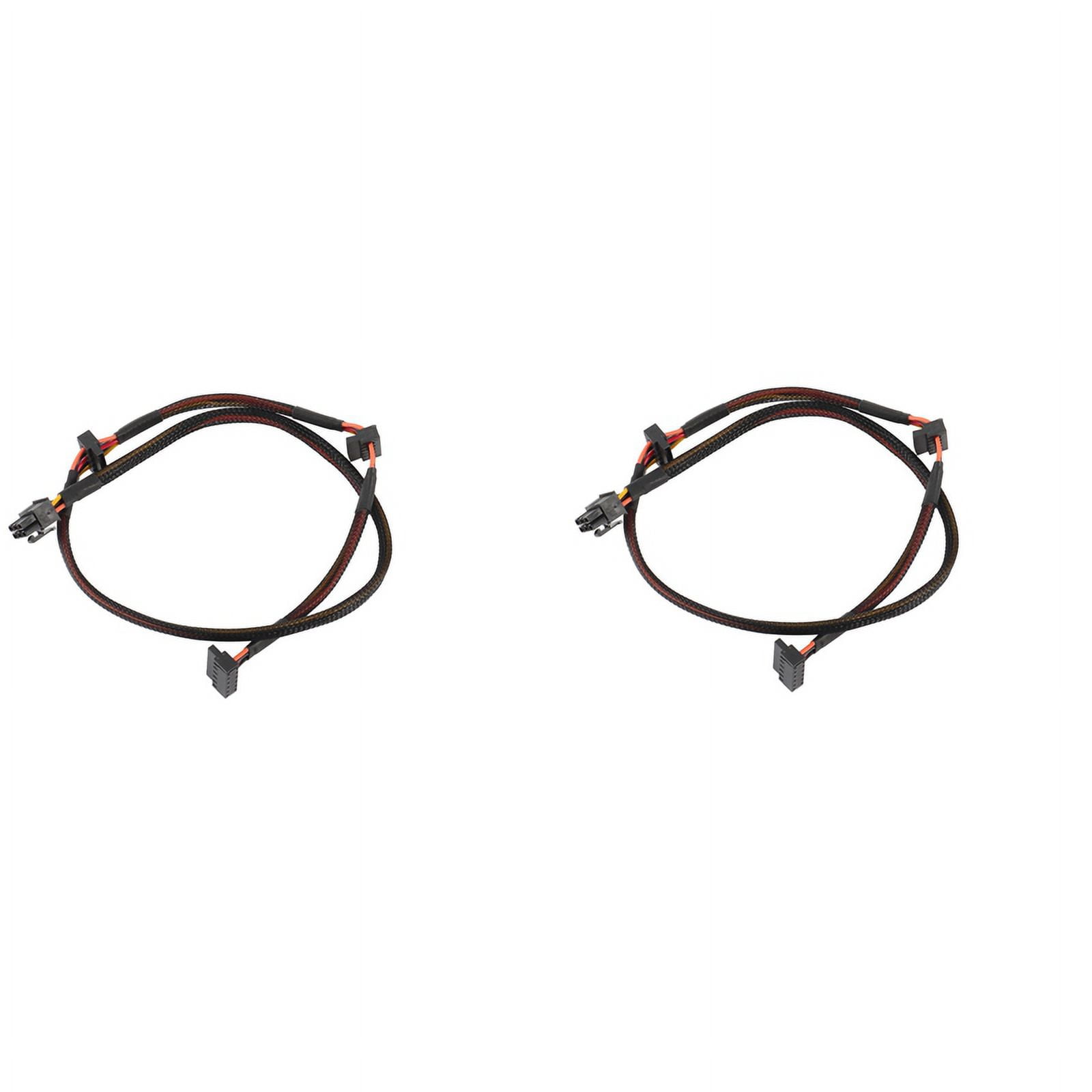 2X Modular PSU 6Pin to 3-Port SATA Power Cable 18AWG Wire 80cm for NP ...
