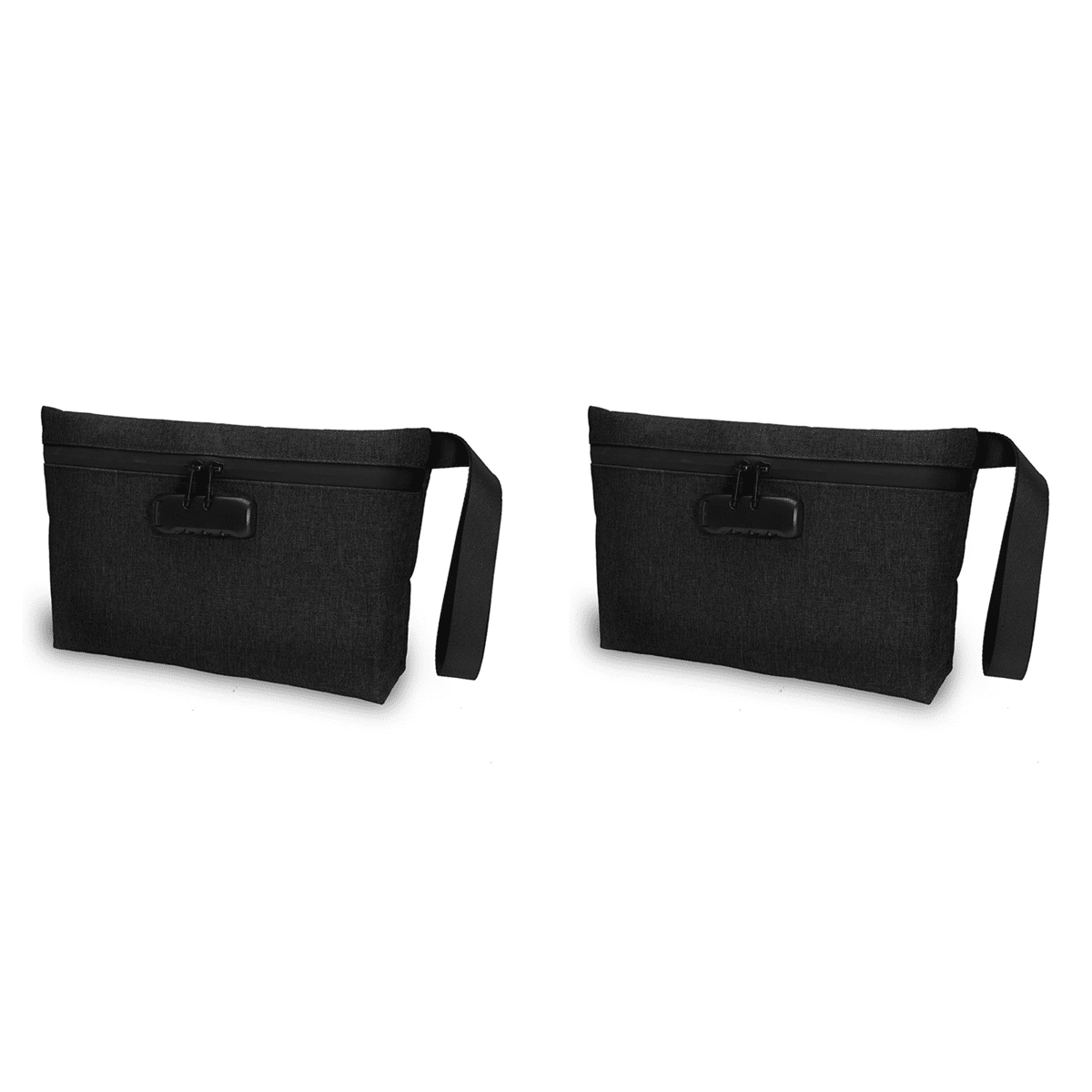 2X Money Bag with Lock, Lockable Cash Bag, Waterproof Bank Zipper and ...