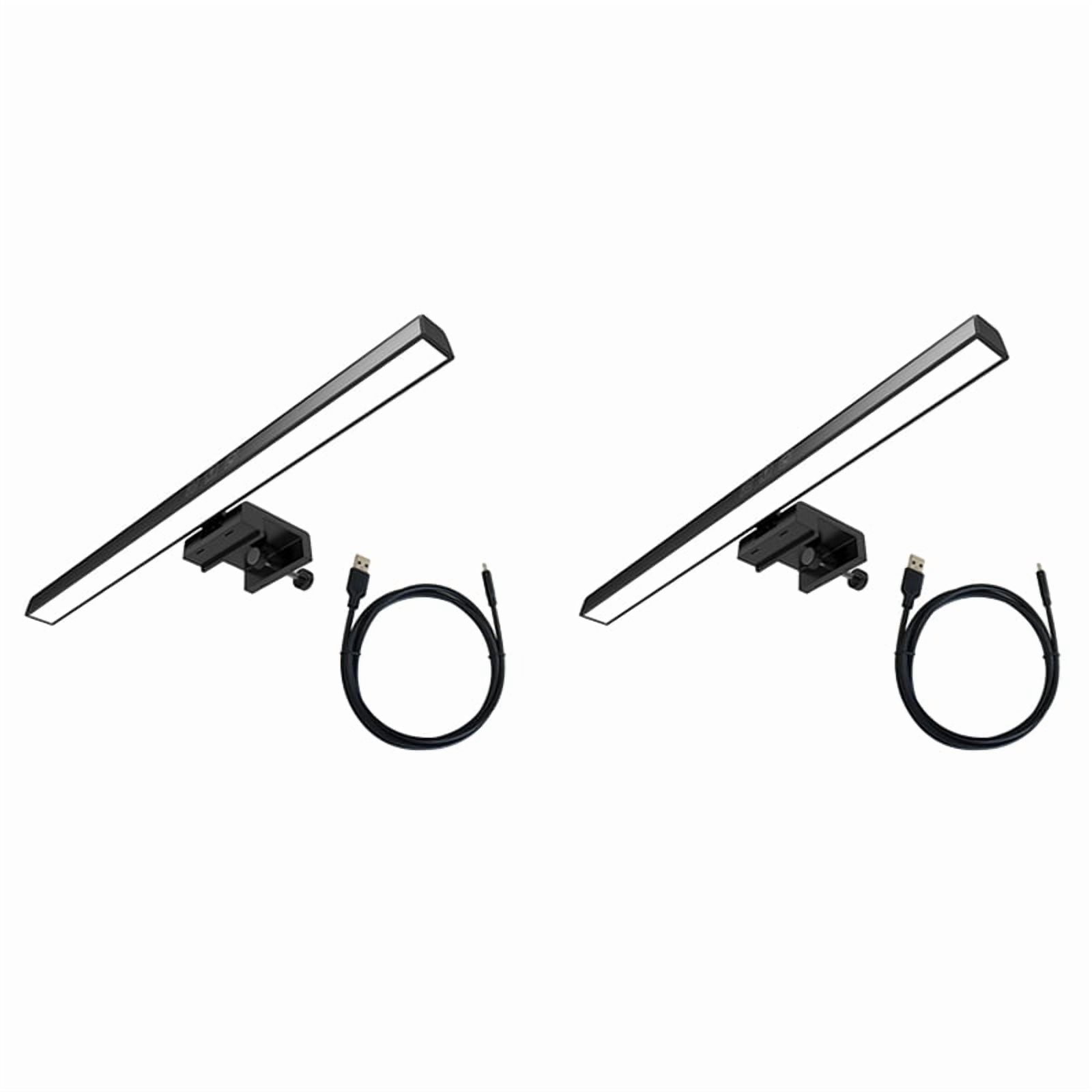 2X Monitor Light Bar, LED Desk Lamp Dimmable Computer Lamp Eye-Caring ...