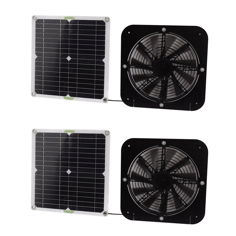 2X Mono-Polycrystalline Solar Panel with 13.5Inches Exhaust Fan Bracket ...