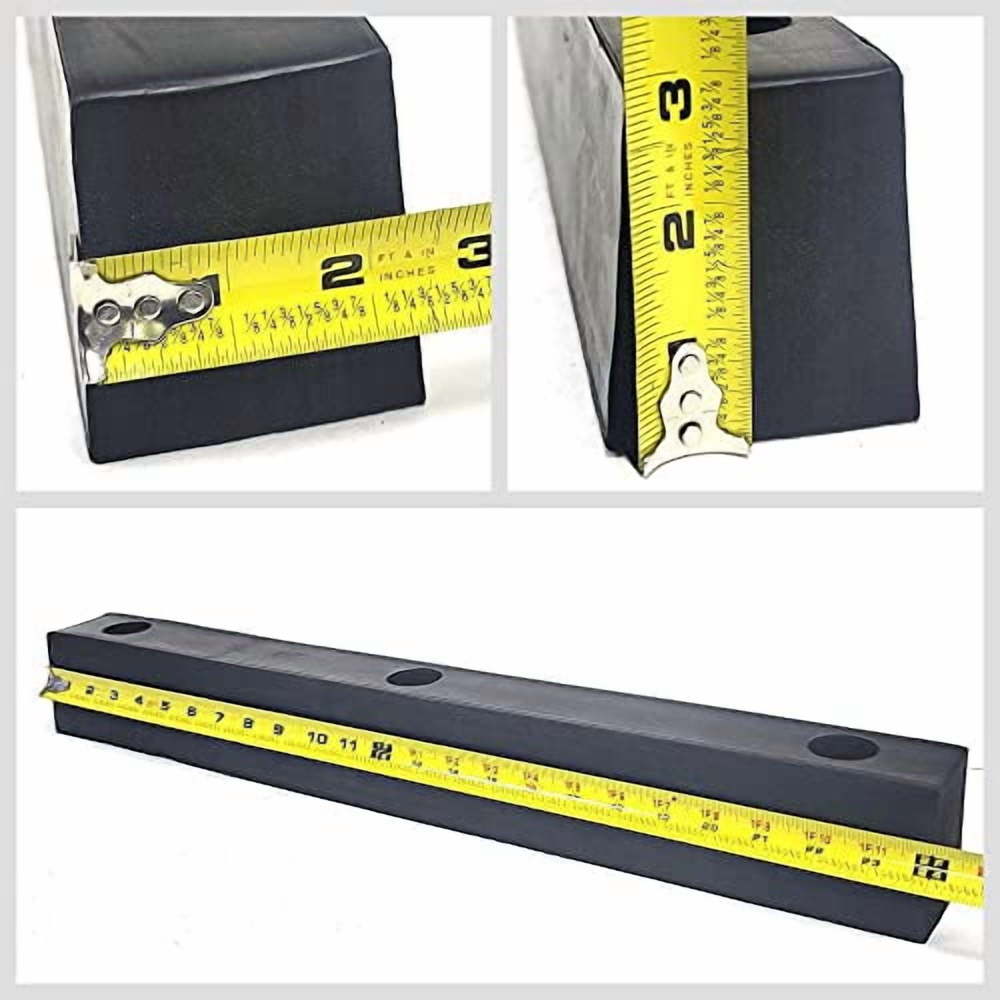 2X Morgan MOR076263 Reinforced Rubber Square Rectangular 3 Hole 24" x 2 ...