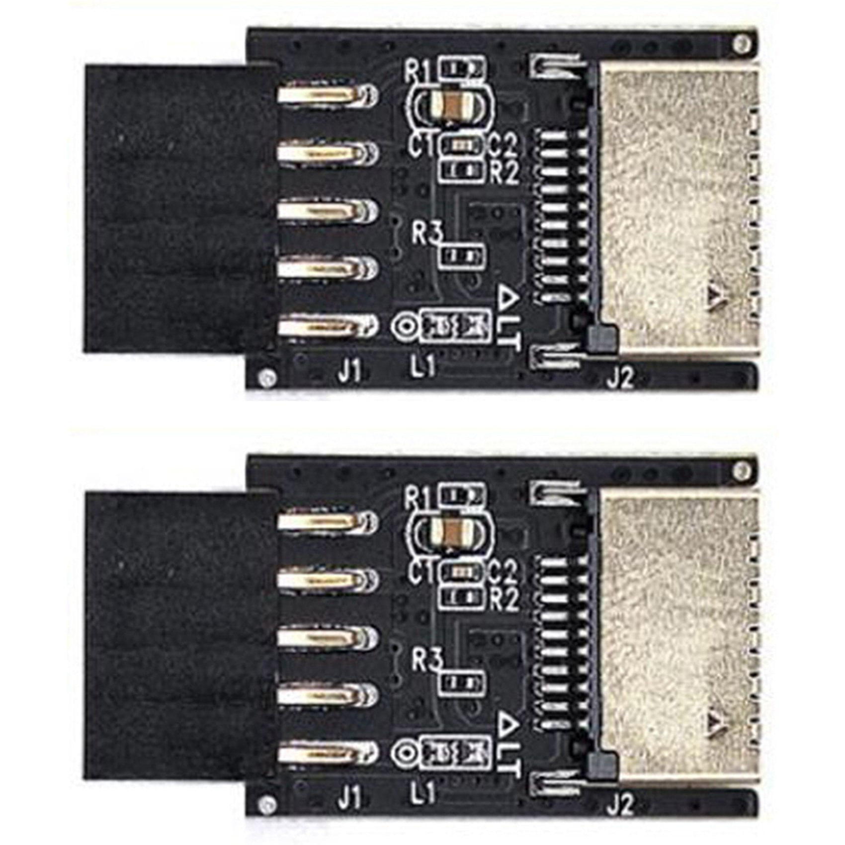 2X Motherboard USB2.0 9Pin to TYPE-C A-KEY Front Connector Converter ...