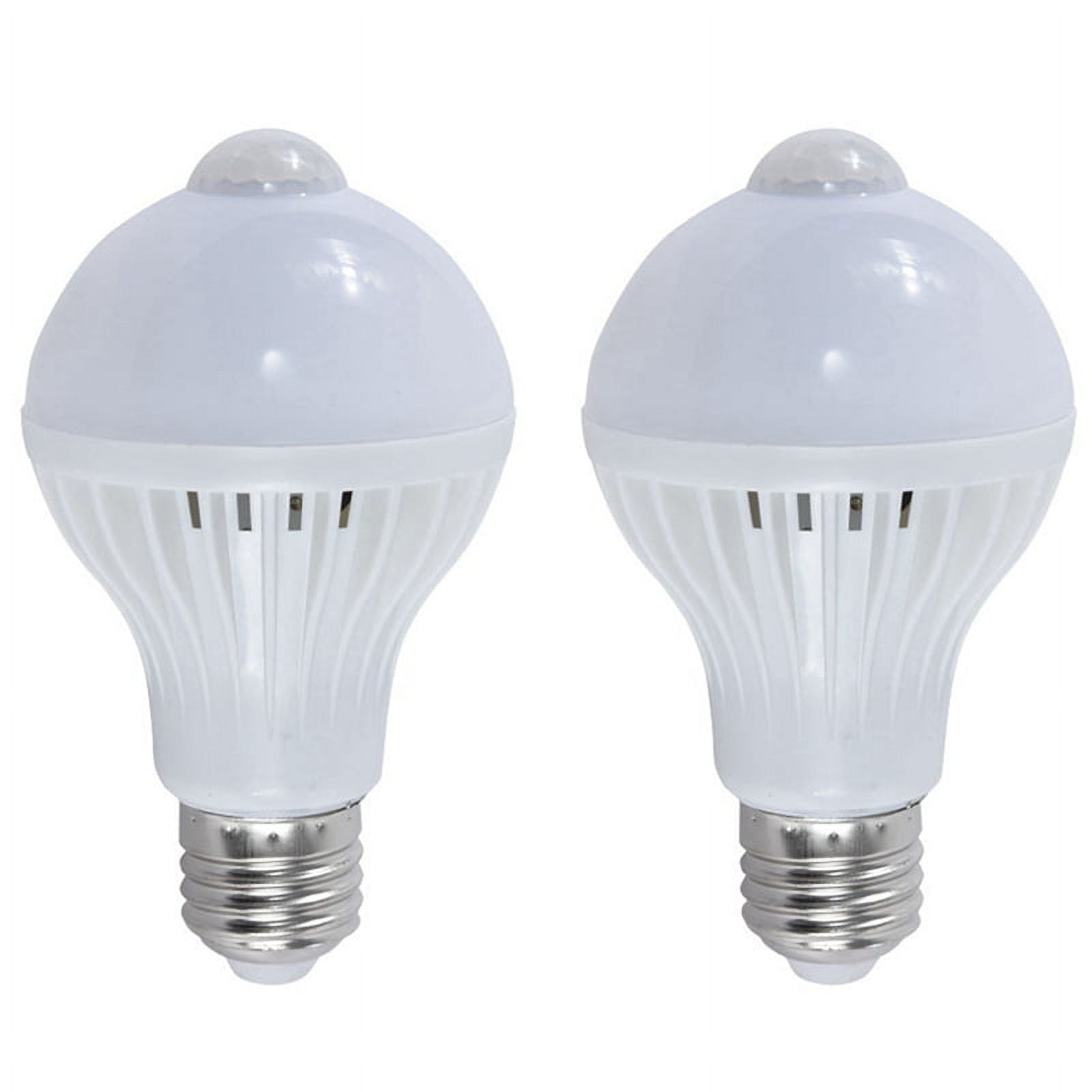 2X Motion Sensor Bulb Human Body Infrared Induction LED Light Bulbs ...