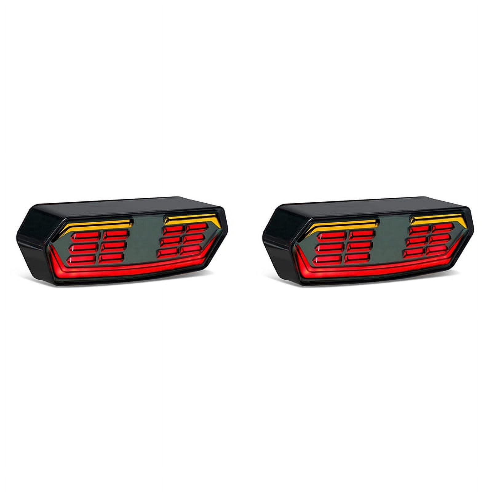 2X Motorcycle Brake Tail Light with Turn Signal Lights for Grom MSX125 ...