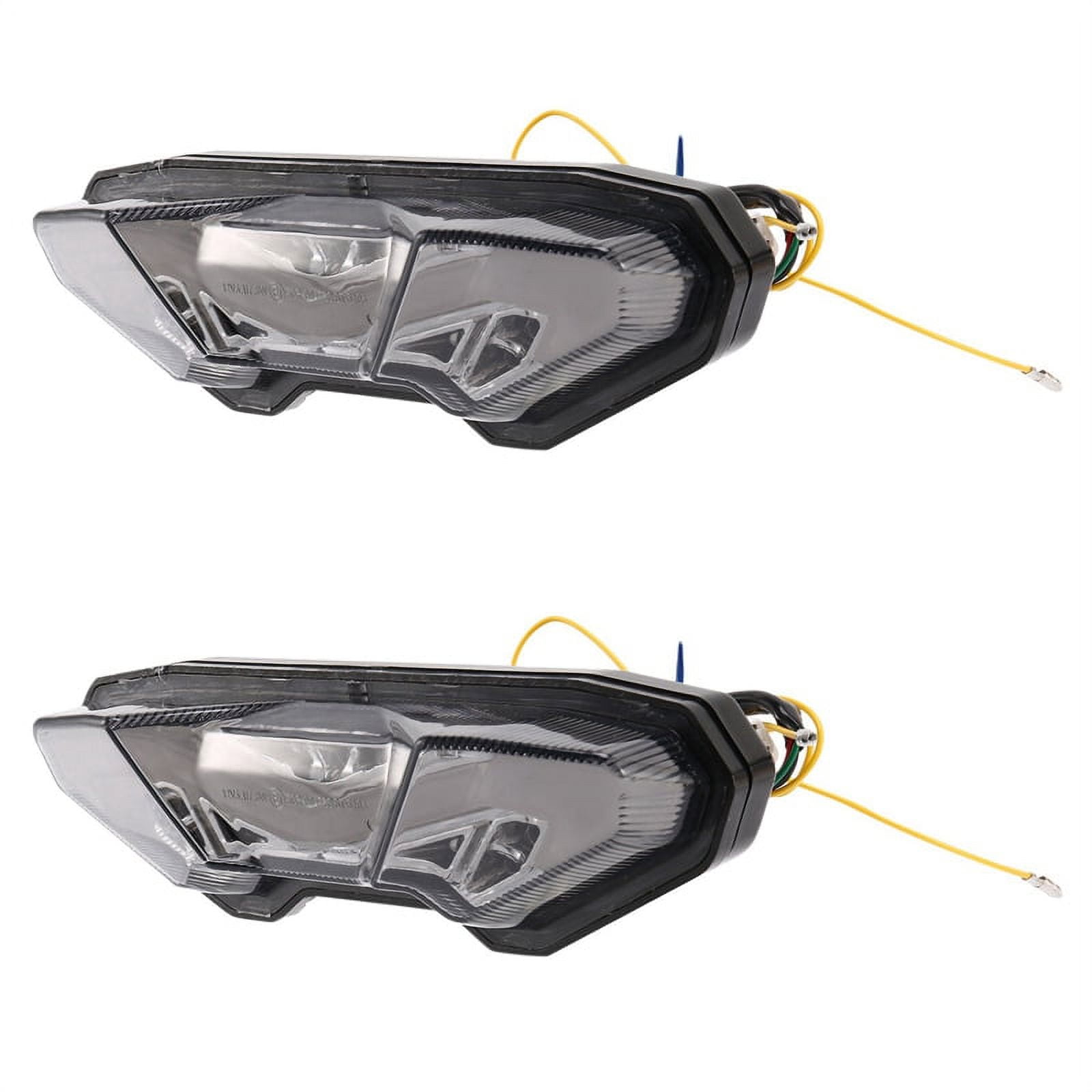 2X Motorcycle Integrated Blinker Lamp LED Tail Light Turn Signal for FZ ...