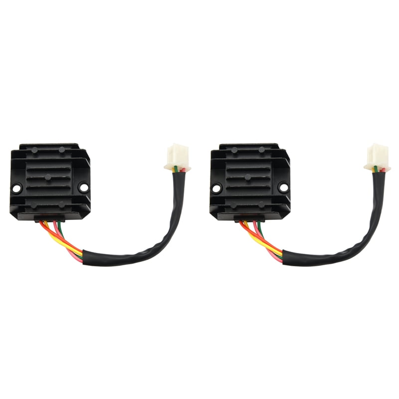 2X Motorcycle Voltage Regulator 4 Wires 4 Pins 12 Voltage Regulator ...
