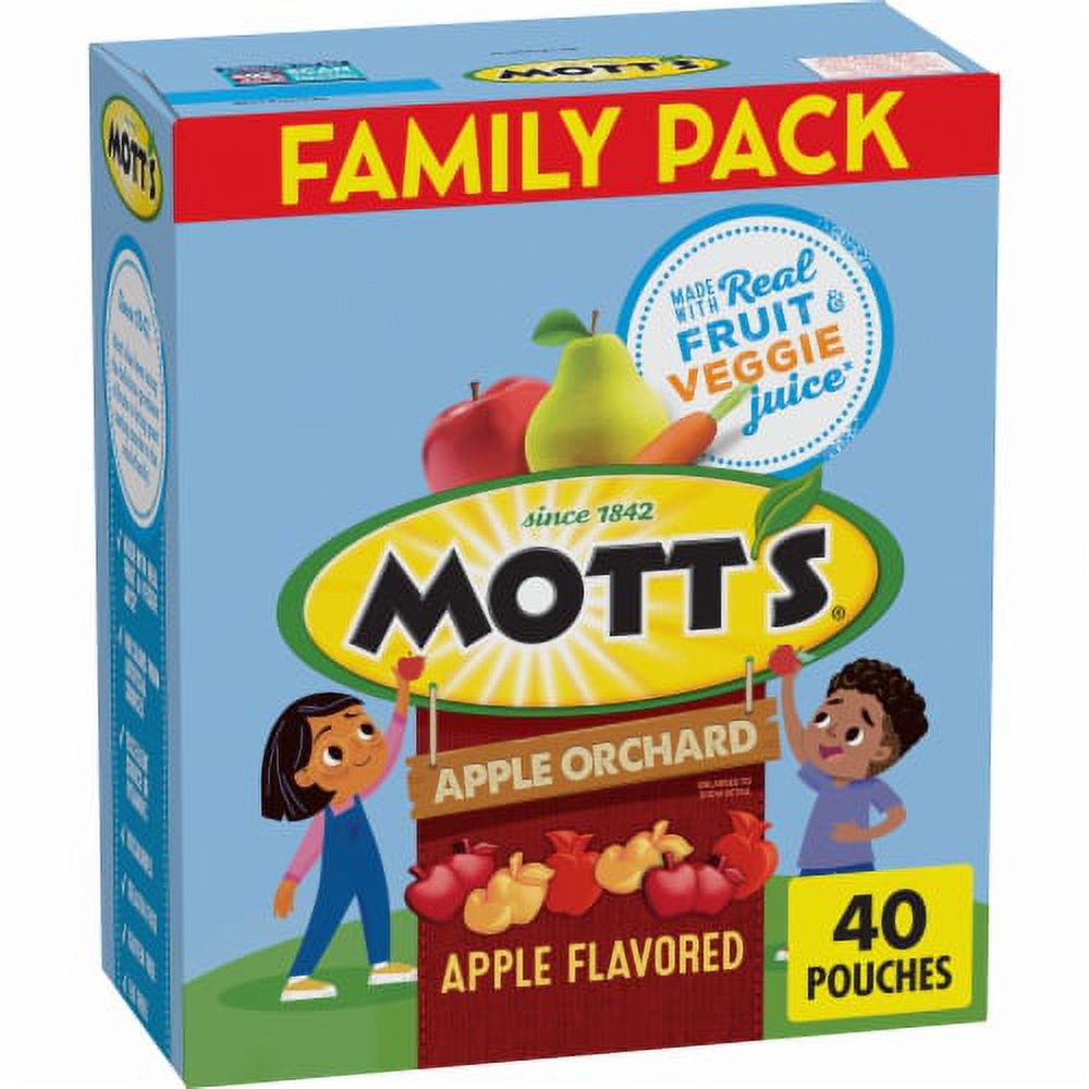 2X-Mott's Gluten Free Apple Orchard Fruit Flavored Snacks Treat Pouches ...