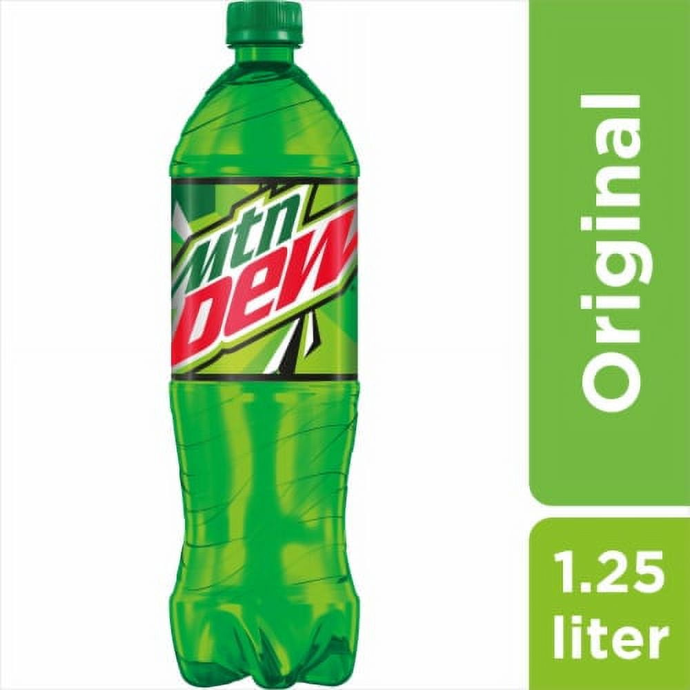 2X-Mountain Dew Soda Bottle - 1.25 liter - Walmart.com