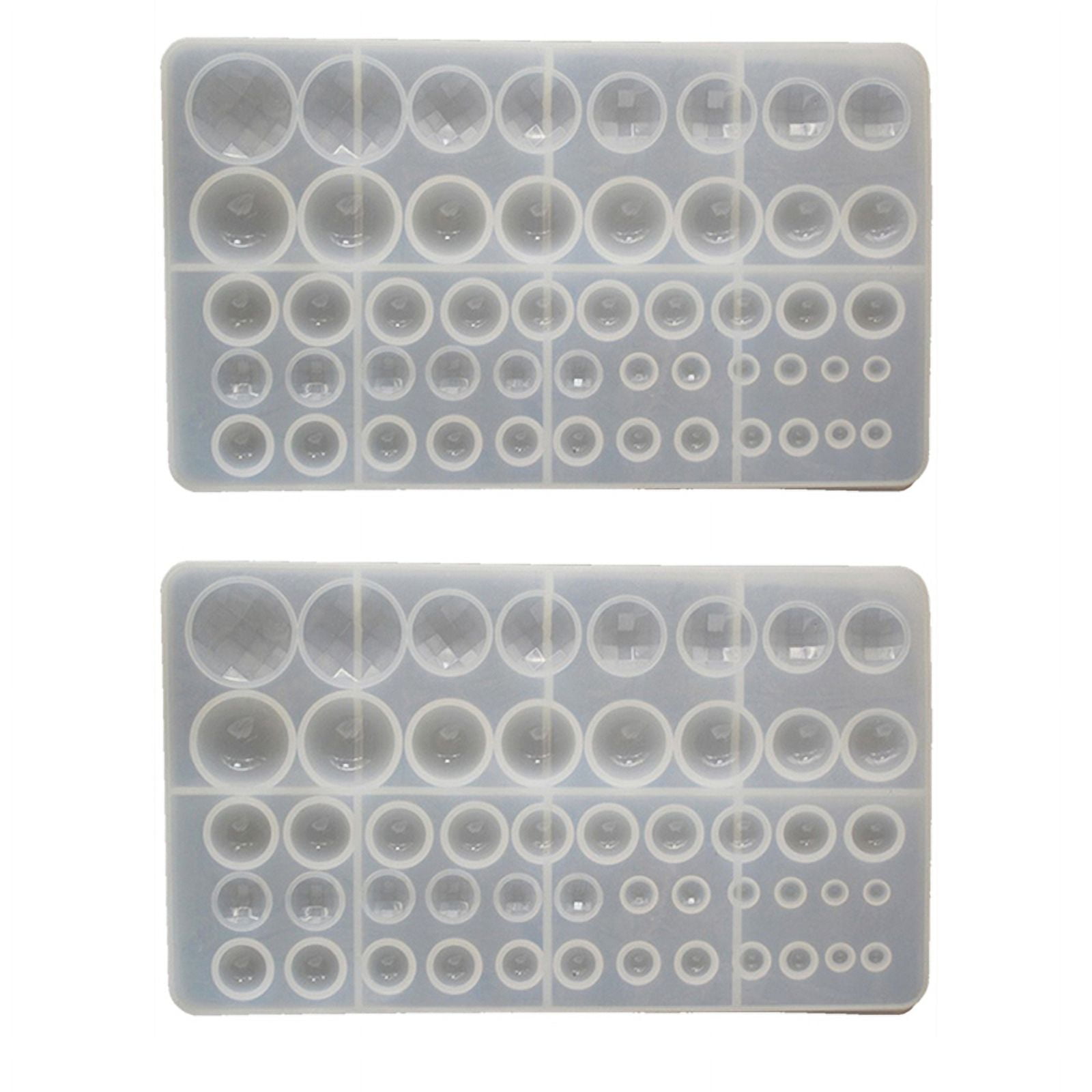 2X Multi Style Pendants Silicone Mold Cabochon Beads Resin Silicone ...