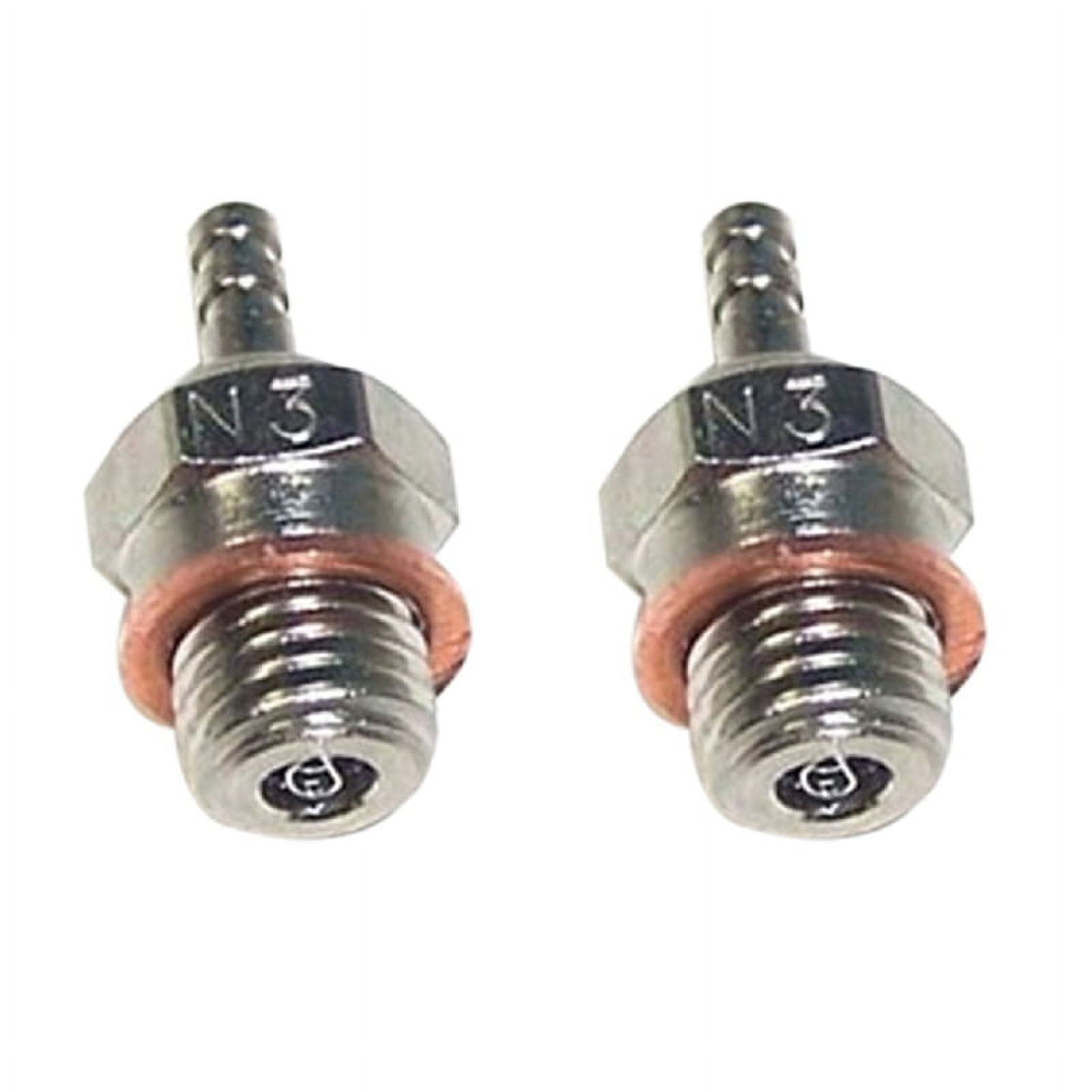 2X N3 Hot Glow Plug Spark for 70117 1/10 1/8 RC Truck Nitro Engine Parts - Walmart.com
