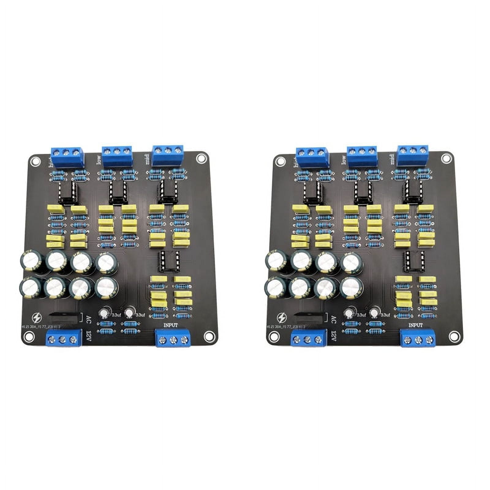 2X NE5532 Speaker Crossover Filter Dual-Channel 2.0 Stereo High/Mid ...