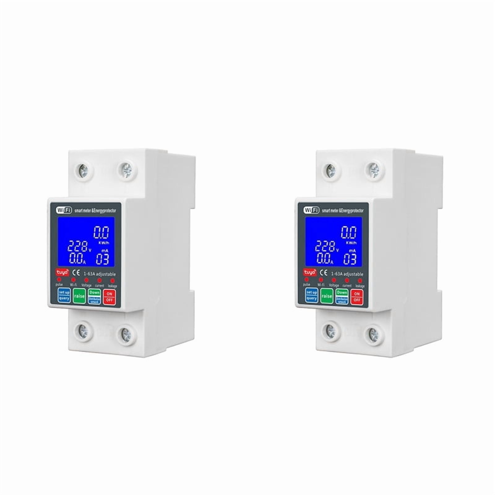 2X NEW WTDZW-63A Smart PV Circuit Breaker Tuya 220v Voltage Current ...
